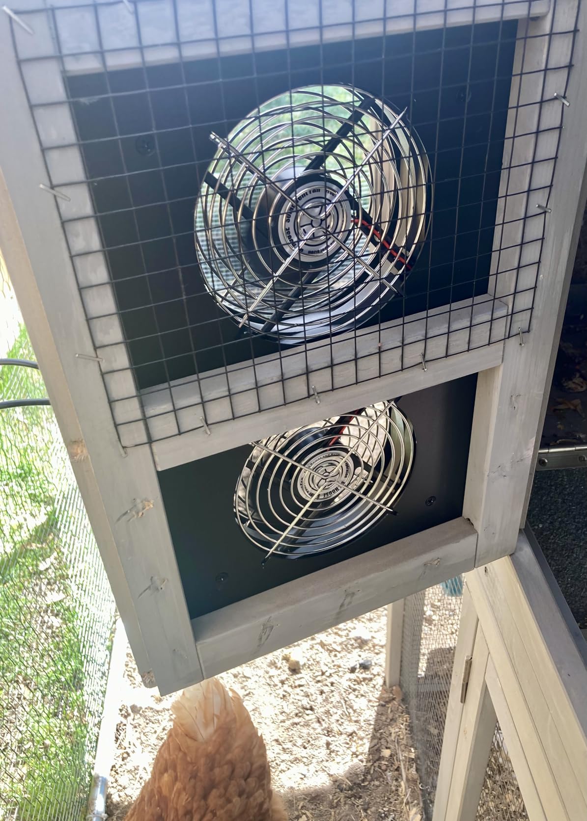 Amazon.com: ECO-WORTHY 20W Solar Powered Dual Metal Shell Exhaust Fan ...