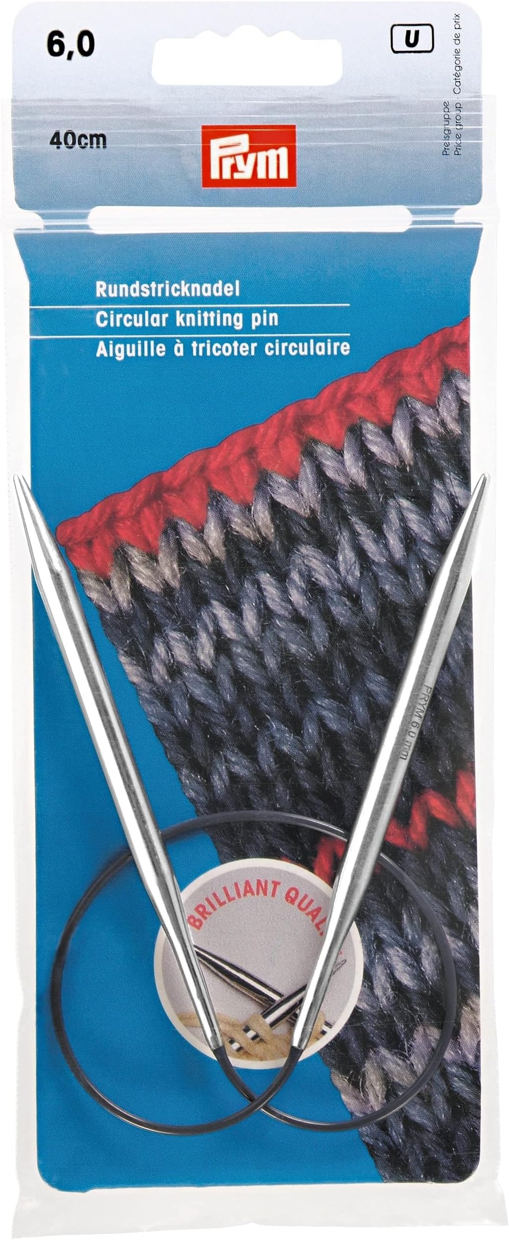 Amazon.com: Prym 16" Circular Brass Knitting Needles, 4mm