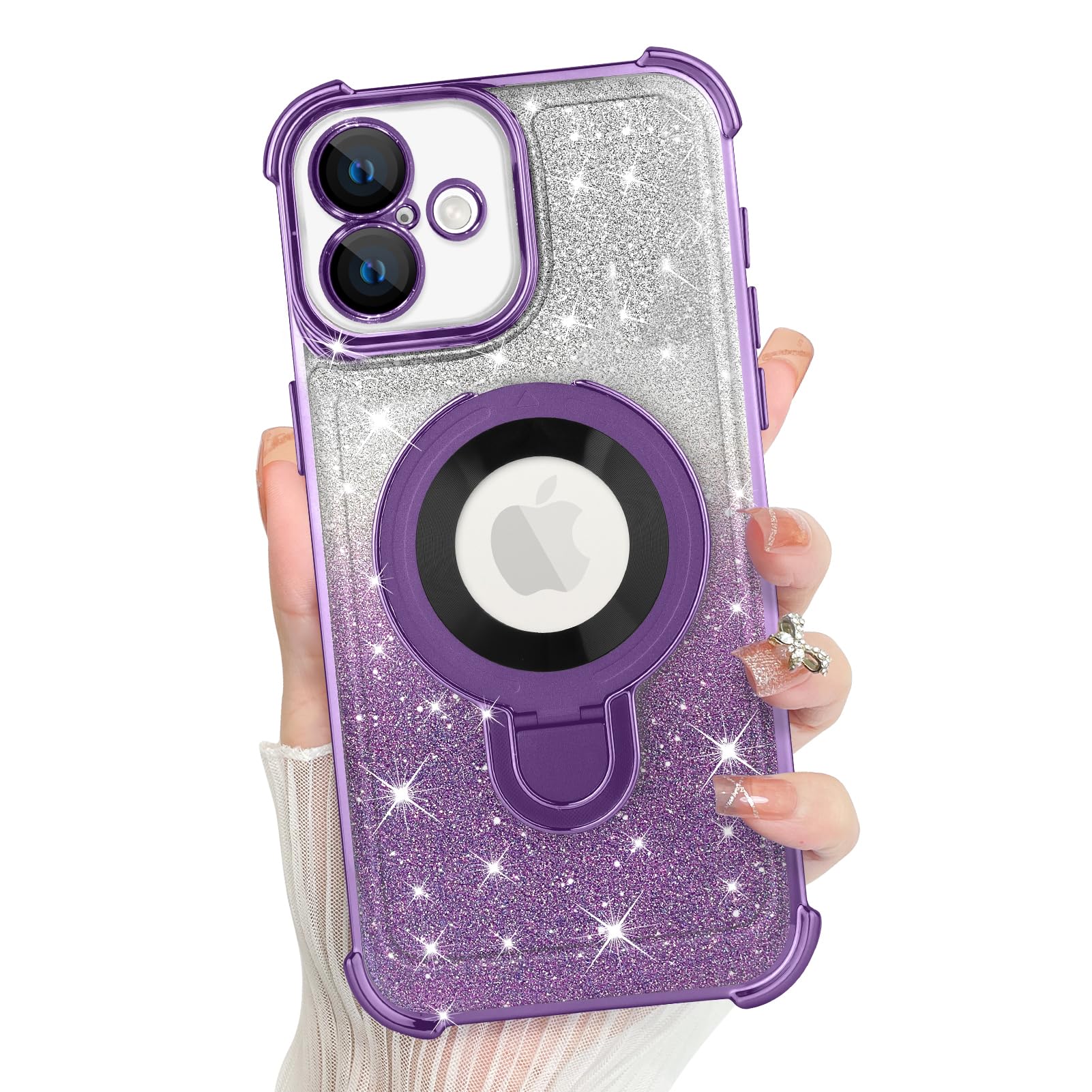 Amazon.com: KANGHAR for iPhone 16 Plus Case, Support for MagSafe [Four ...