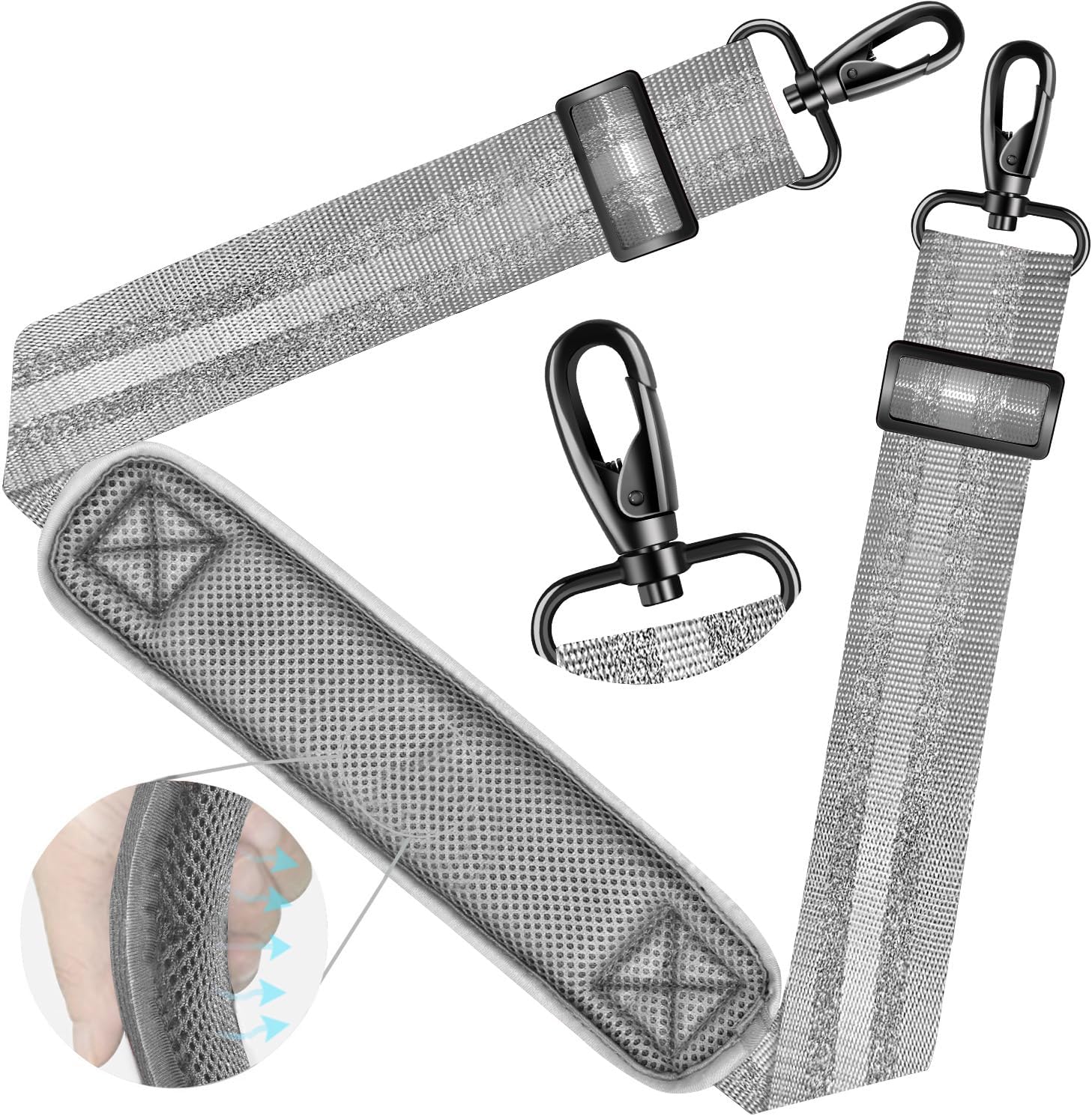 Amazon.com : ZINZ Shoulder Strap - 59 Inch Universal Heavy-duty ...