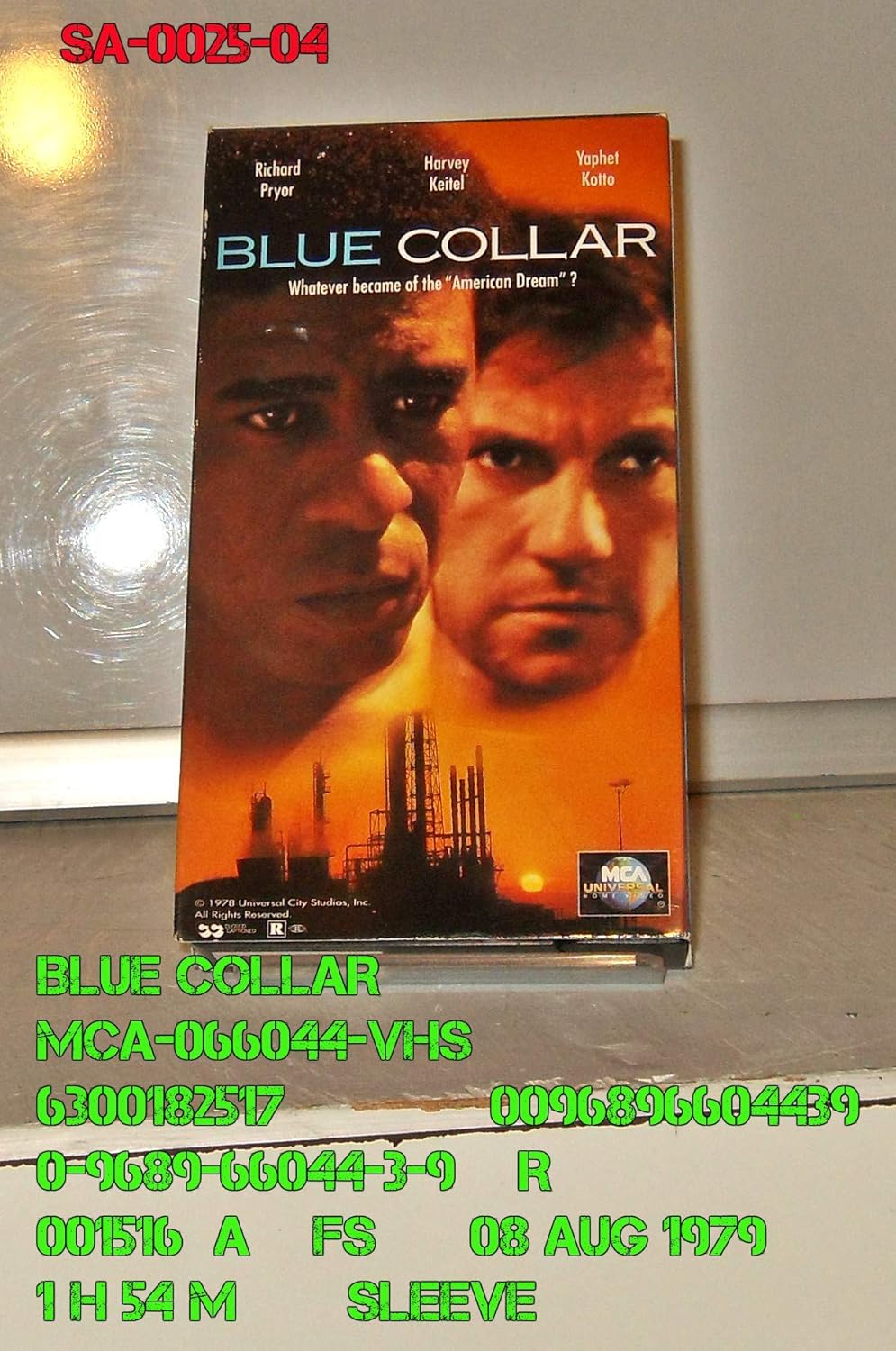 Amazon.com: Blue Collar [VHS] : Richard Pryor, Harvey Keitel, Yaphet ...