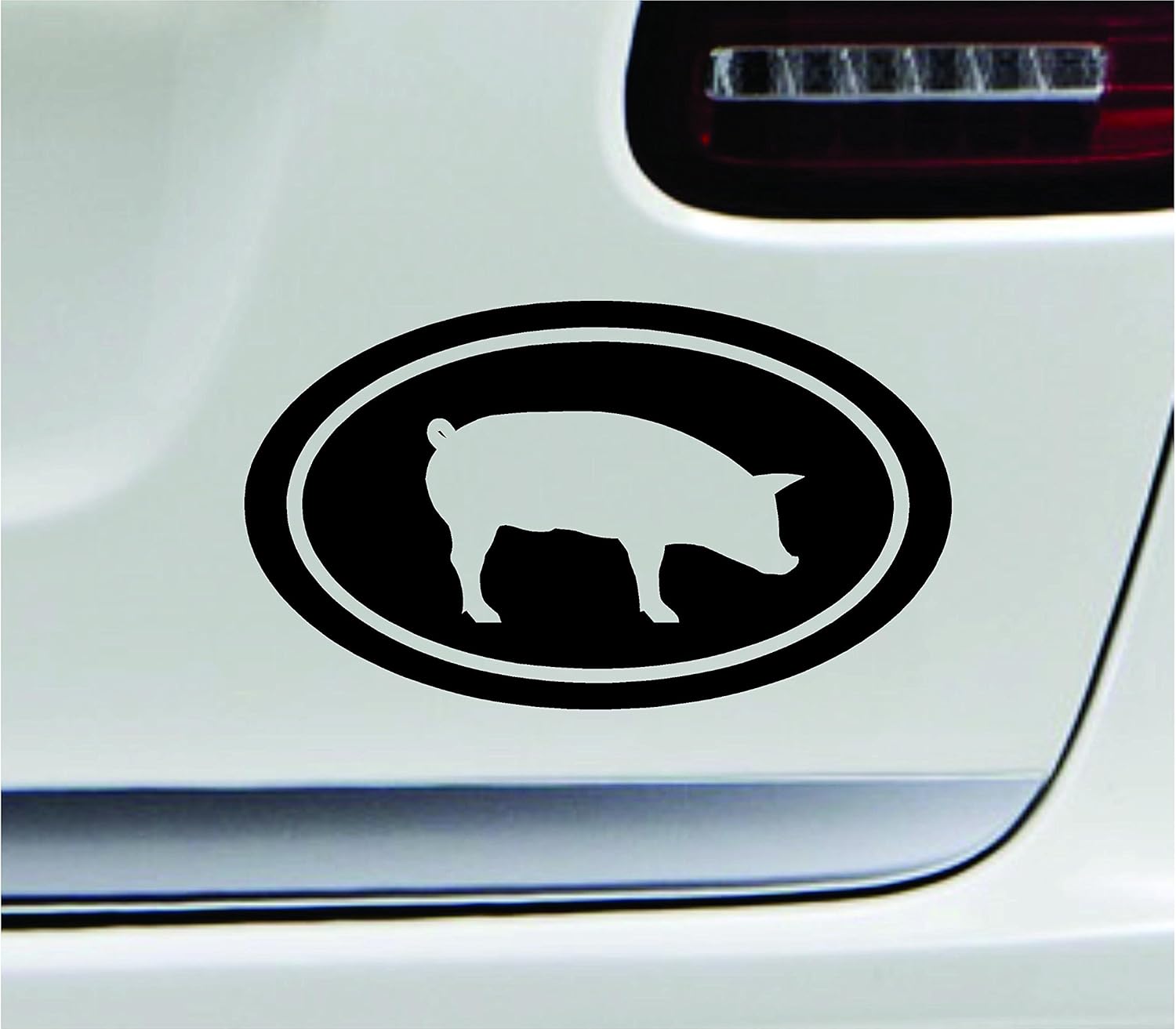 Amazon.com: ExpressDecor Pig Oval Bacon Ham Sausage Oink Humor Symbol ...