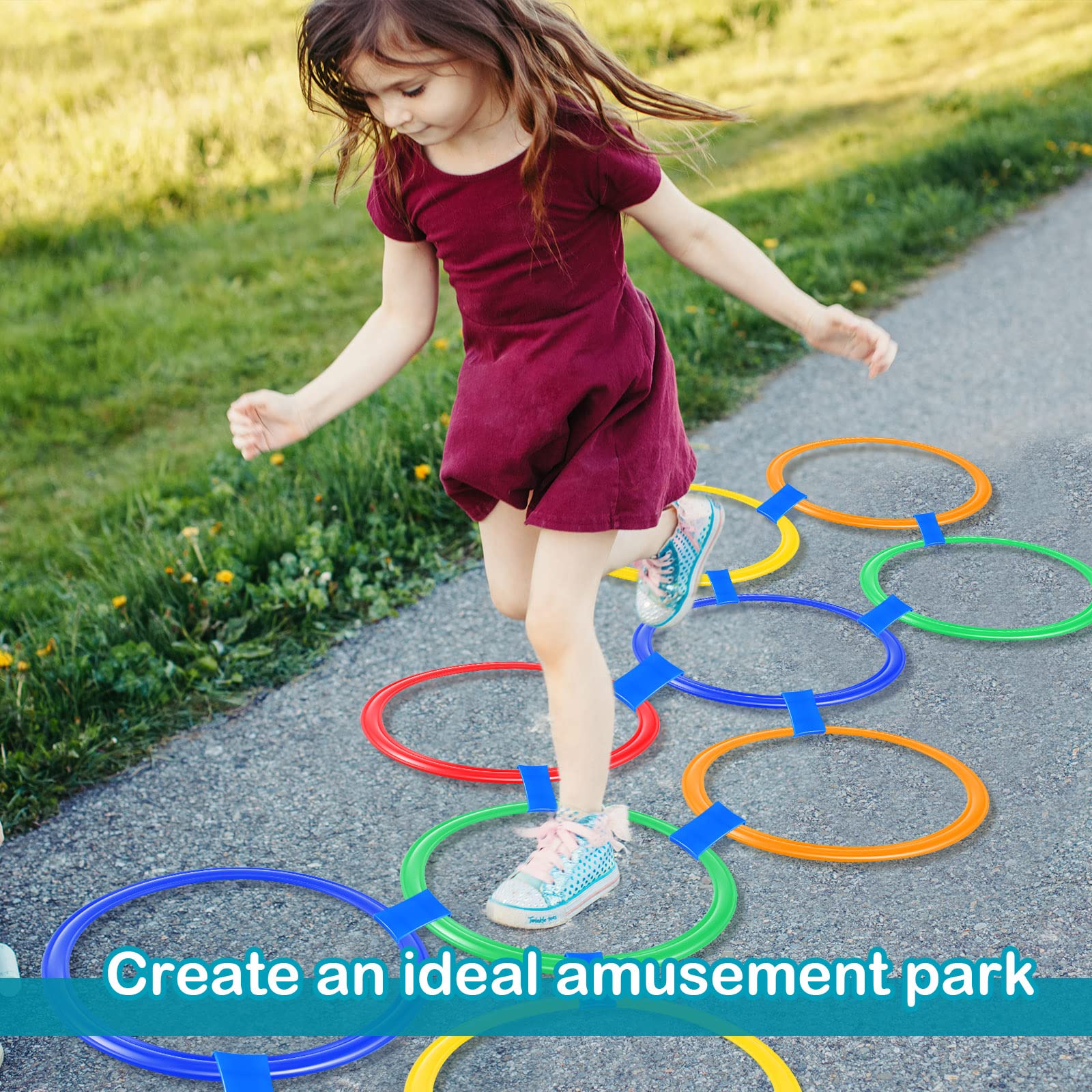 Snapklik.com : Woanger 2 Sets Of Hopscotch Outdoor Squares 20 Pcs ...
