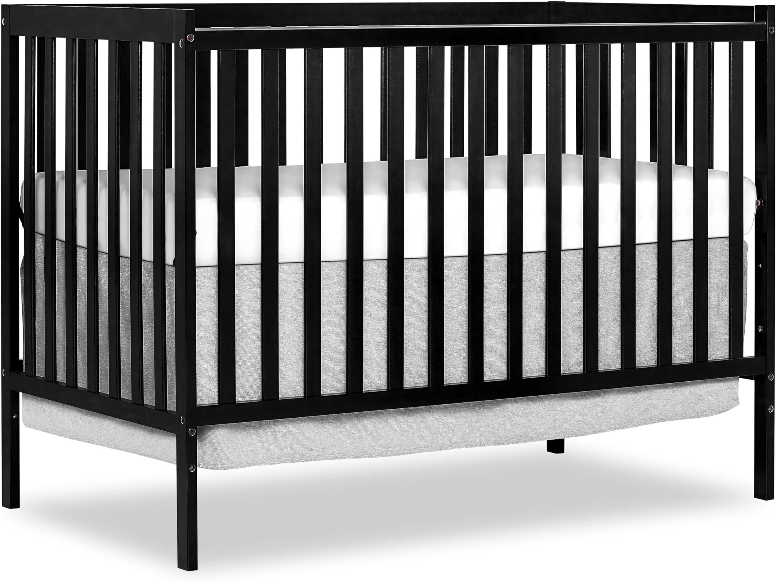 Amazon.com: Dream On Me Synergy 5-In-1 Convertible Crib In Black, JPMA ...