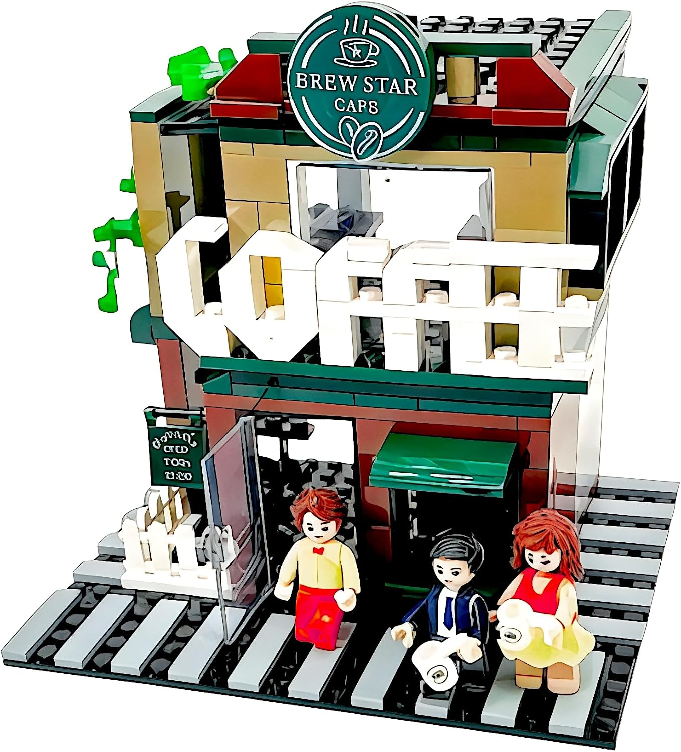 Amazon.com: General Jim's Modular City Building Blocks Coffee Shop Set ...