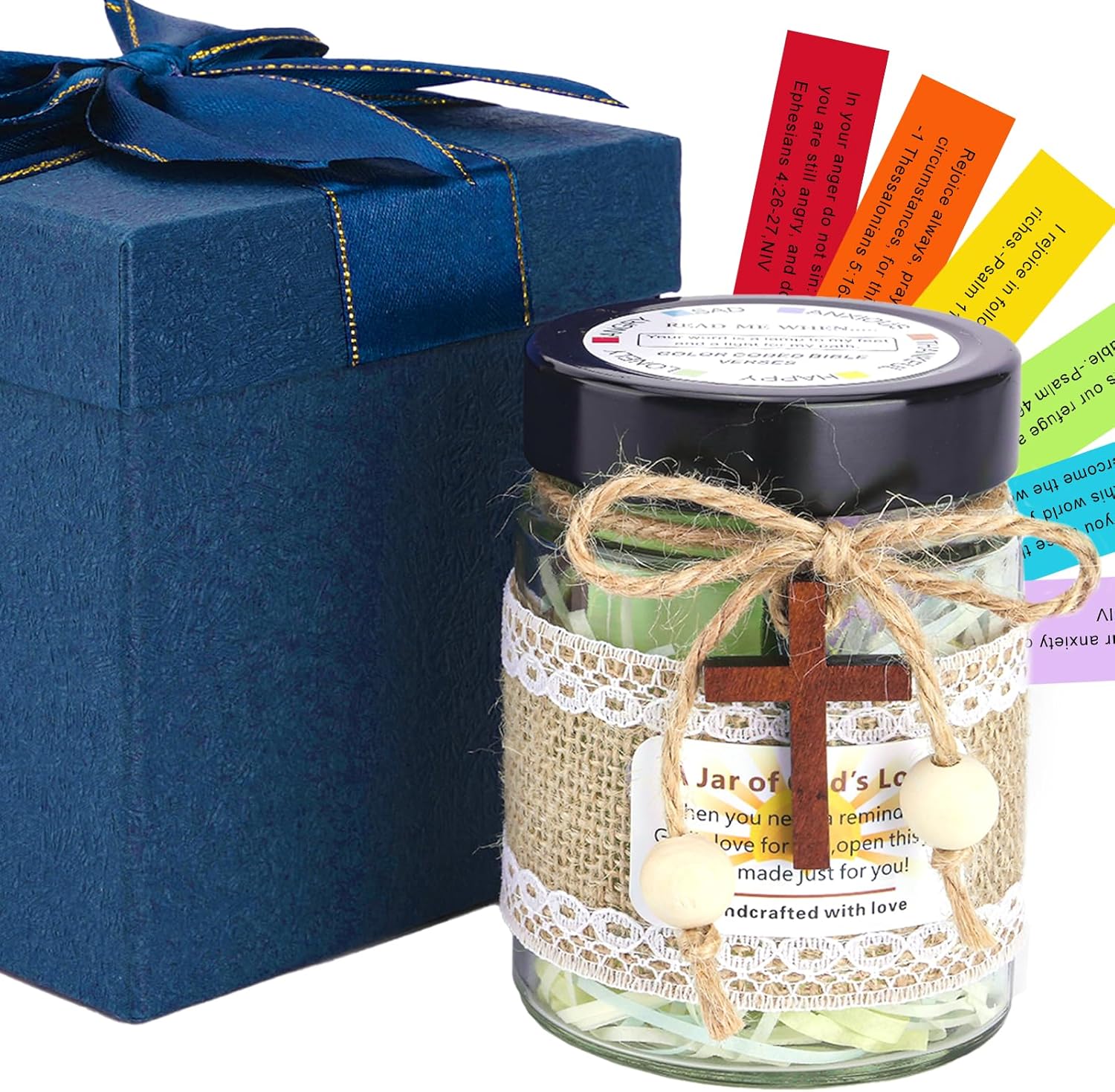 Bible Verse Jar, Read Me When Bible Verses Jar for Emotions and ...