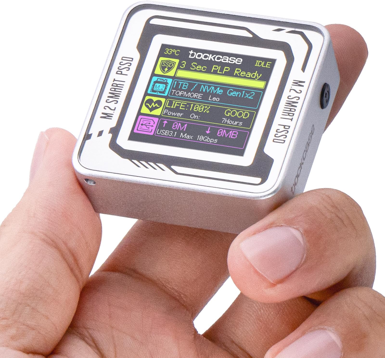 Amazon.com: DOCKCASE Pocket M.2 2230 NVMe SSD Enclosure,Support 3s PLP ...