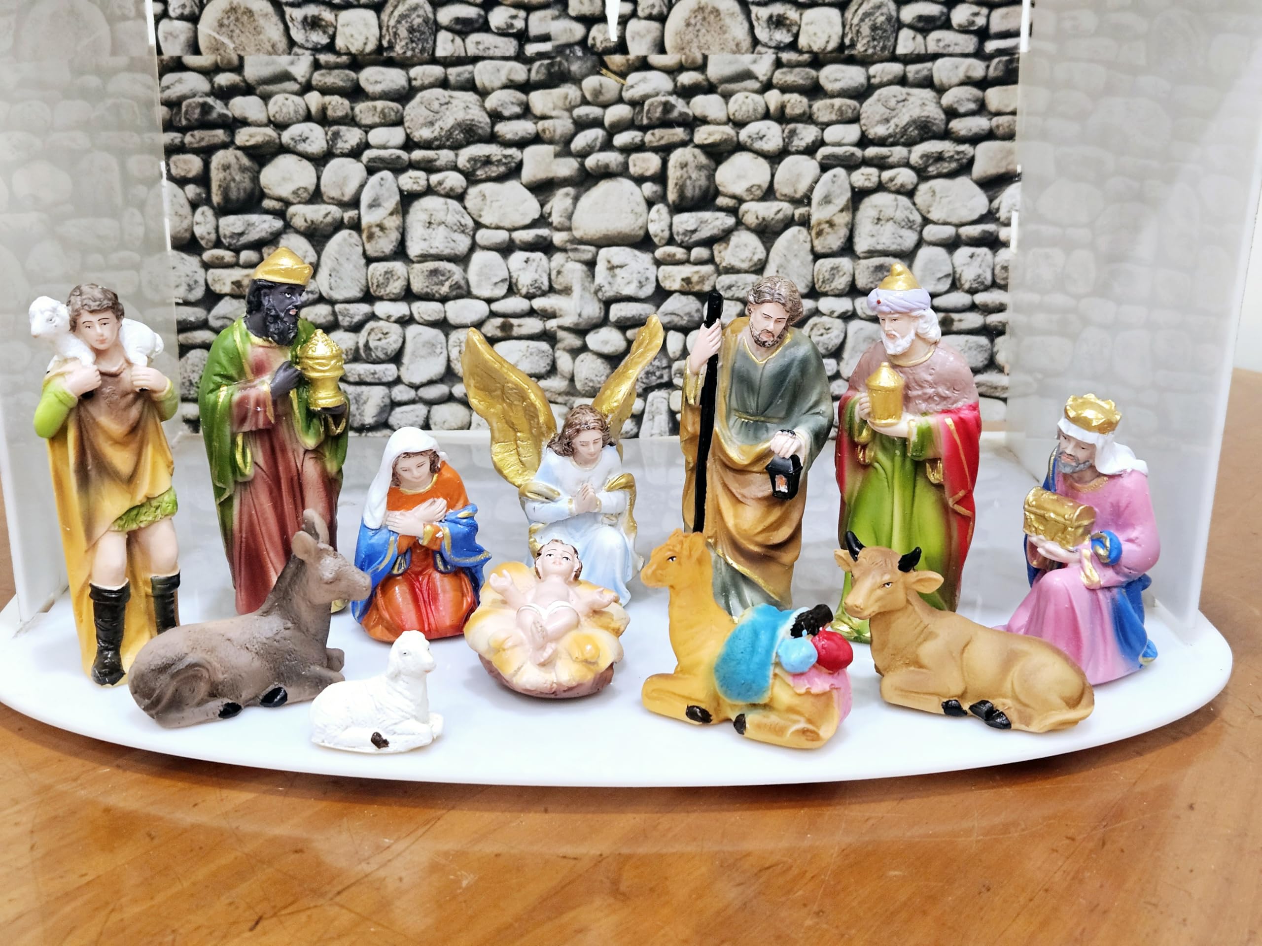 Buy Breeze Handicrafts polyresin Crib Set/Nativity Set Make in India ...
