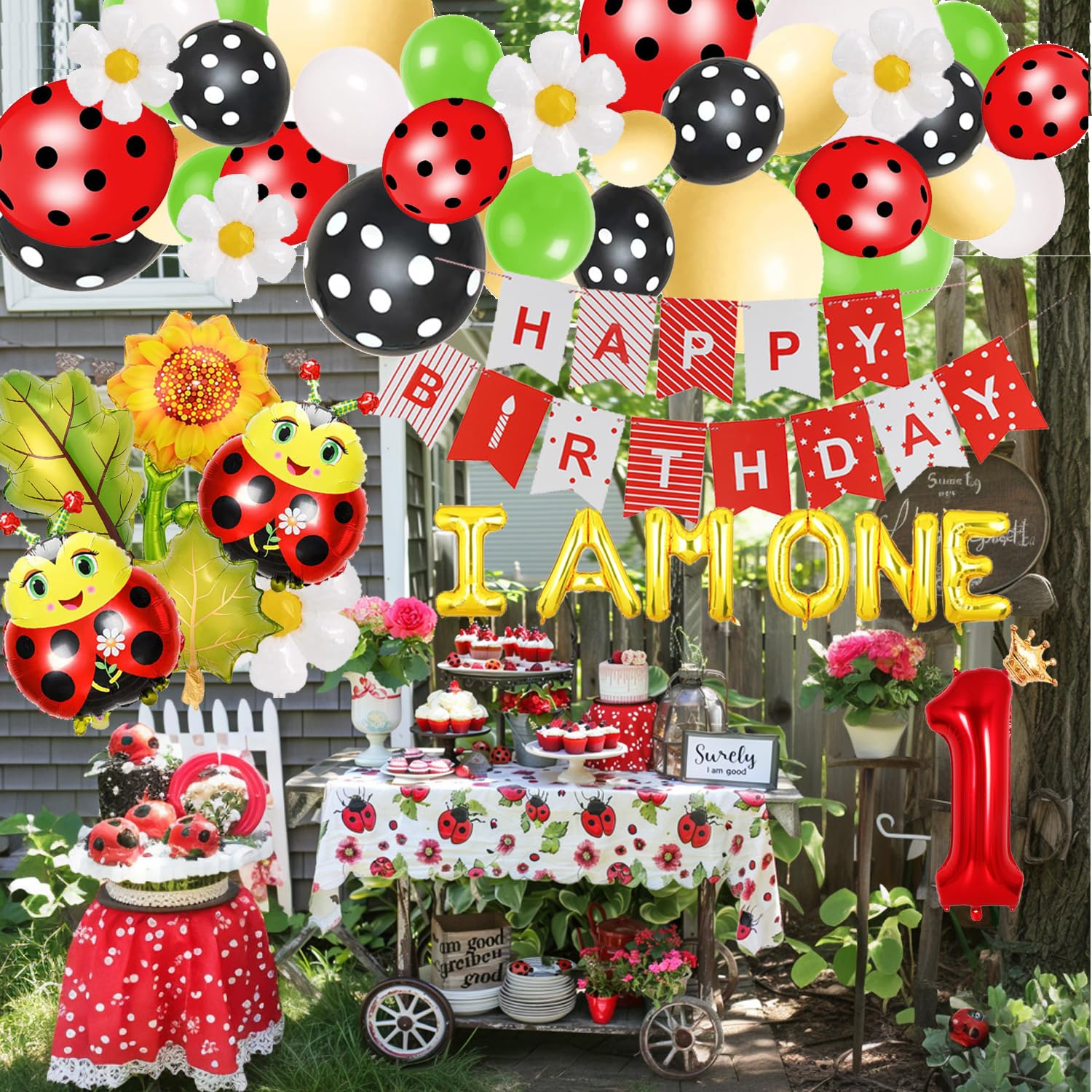 Ladybug First Birthday Centerpiece Little Ladybug Birthday Party