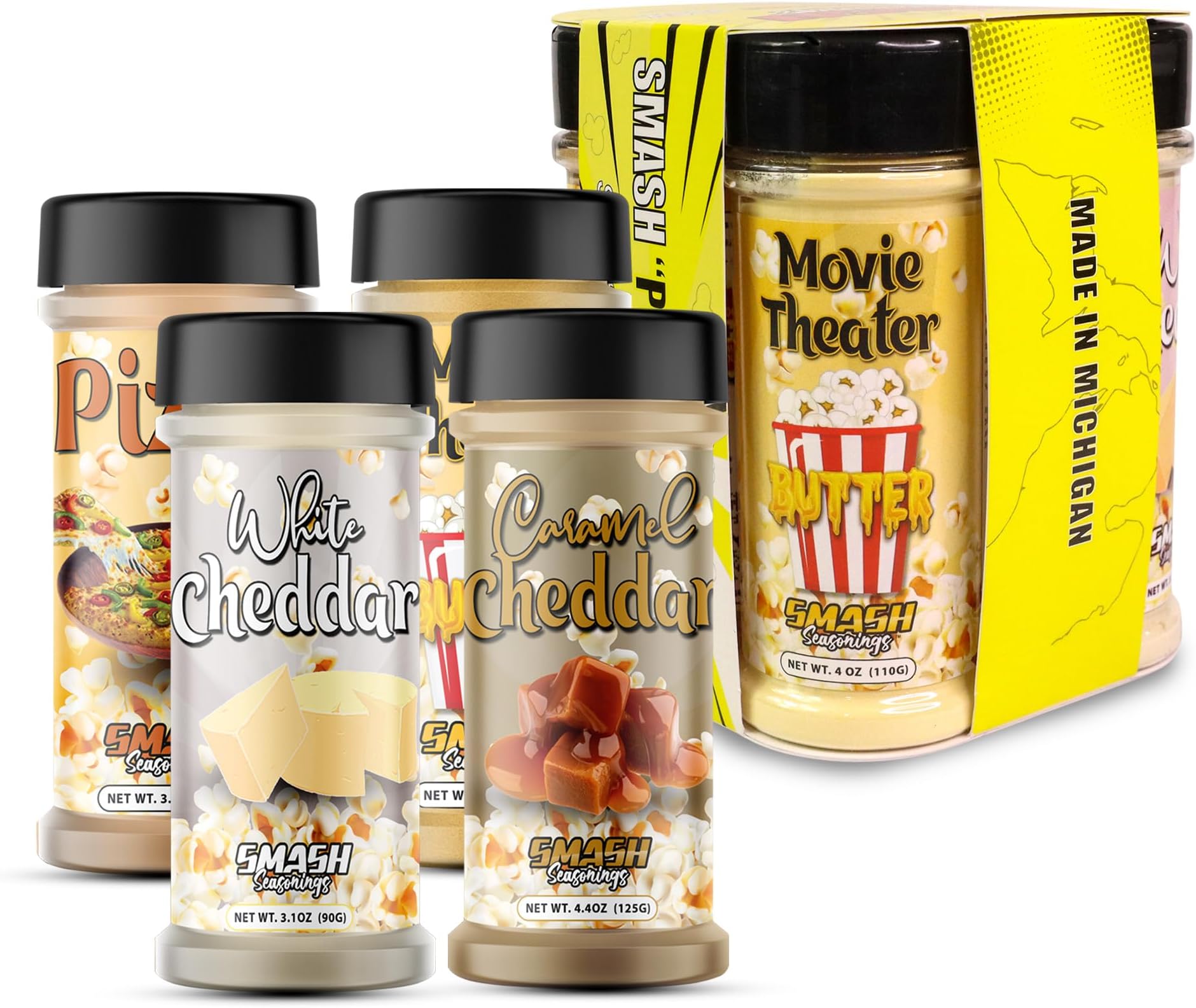 Amazon.com : Kernel Season's Popcorn Seasoning Large Sampler Pack 2.7oz ...