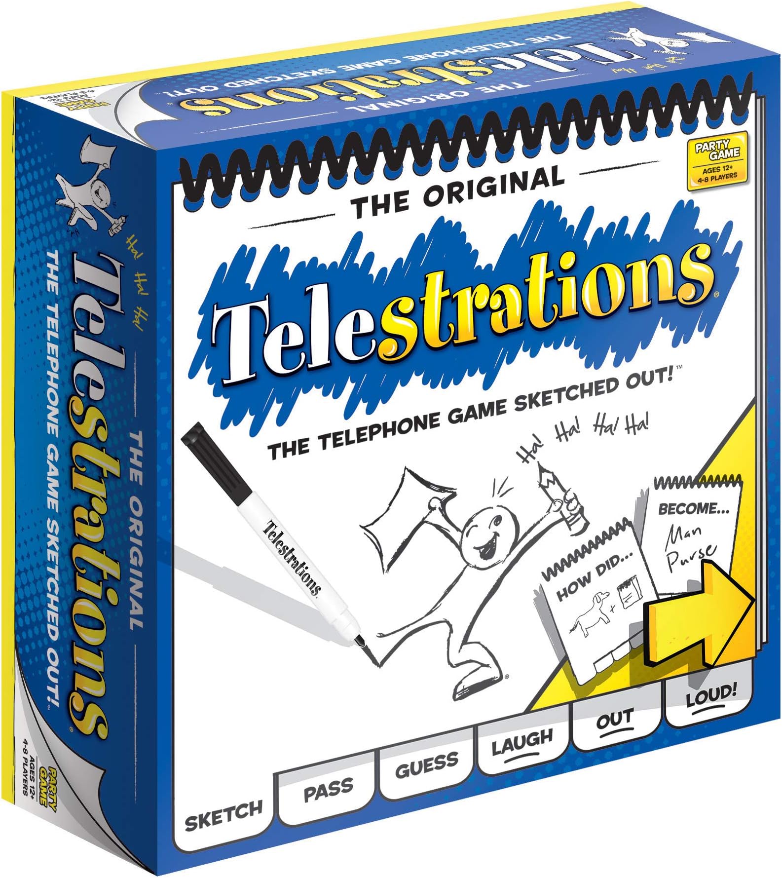 USAOPOLY PG000264 Telestrations the Telephone Game Sketched Out!, Board ...