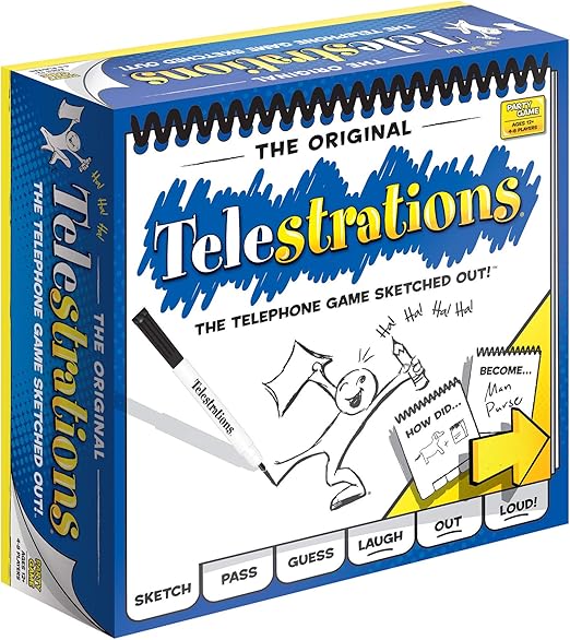 Amazon.com: Telestrations Original 8-Player | Family Board Game | A Fun ...