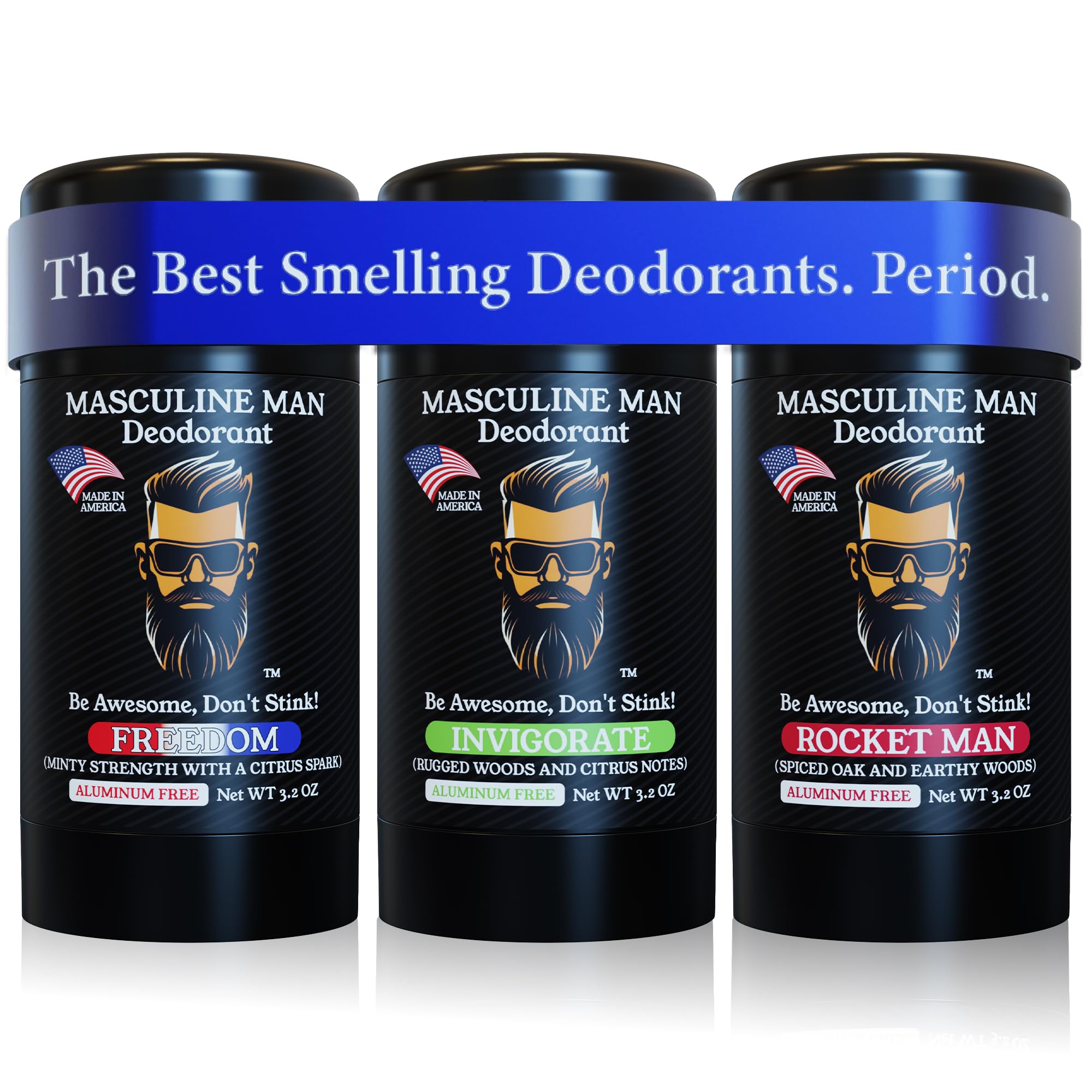 Amazon.com : Freedom, Invigorate & Rocket Man: The Ultimate Deodorant ...