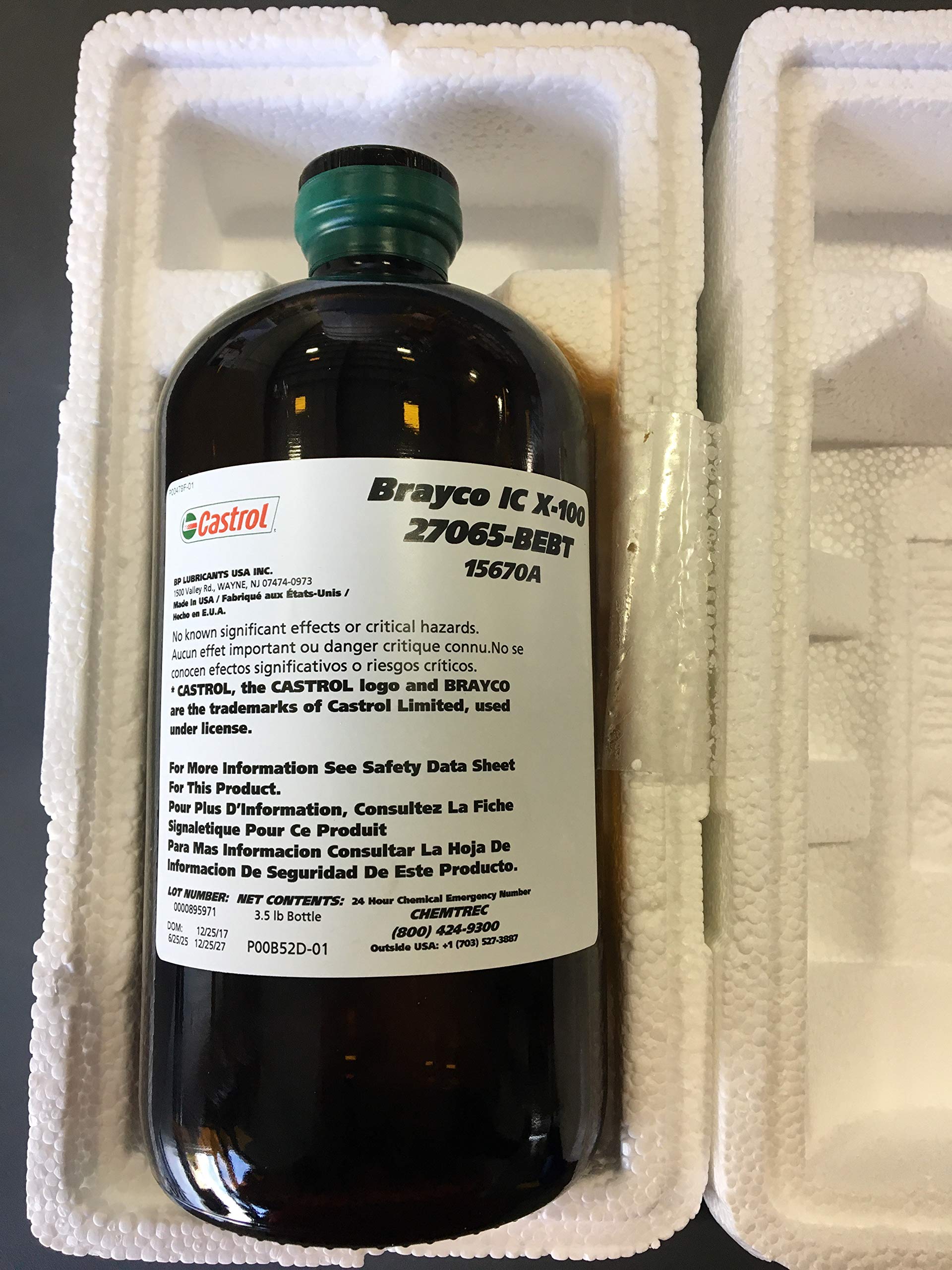 Castrol Brayco IC X-100 Nonflammable Solvent And Grease