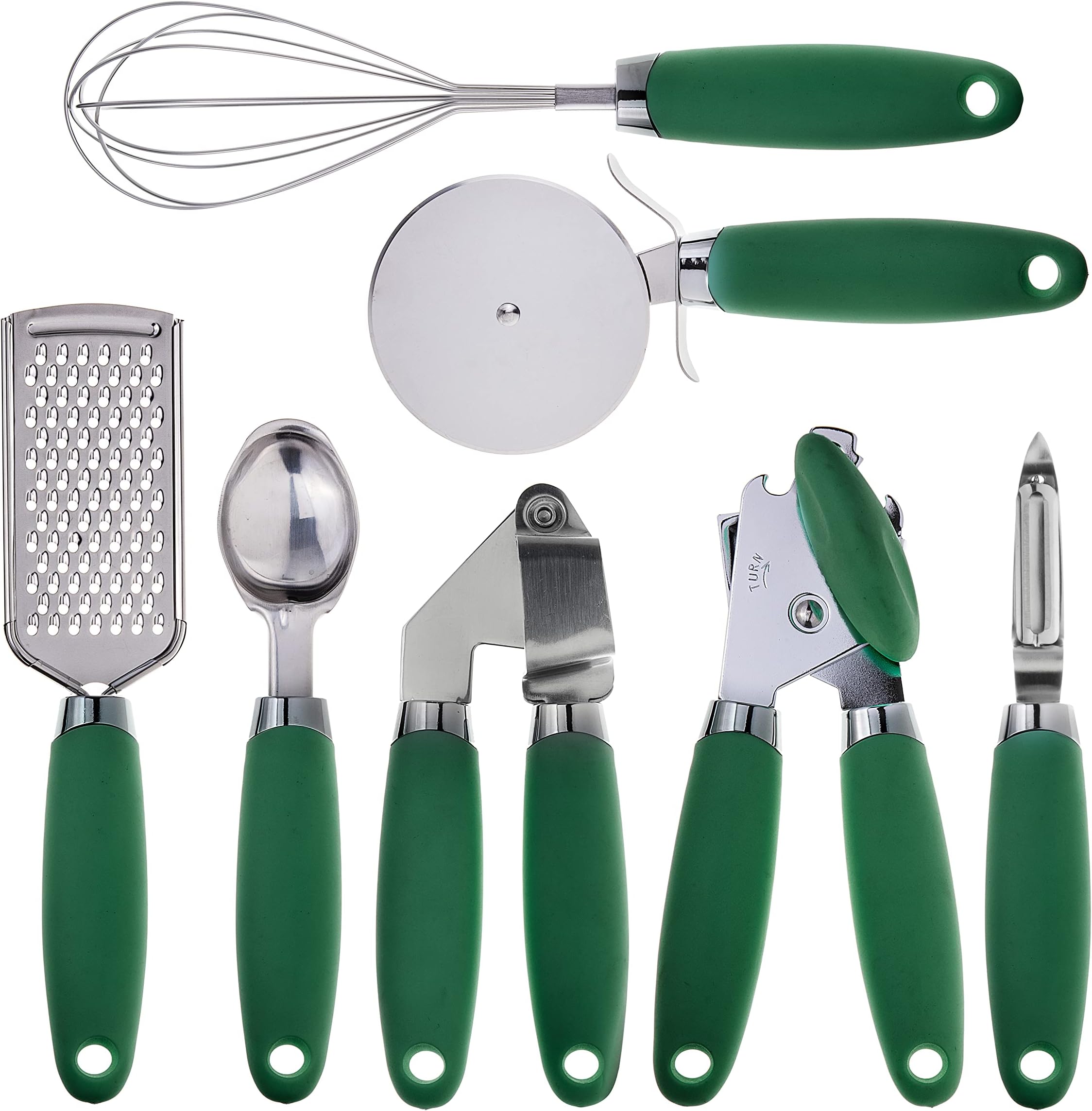 Amazon.com: COOK WITH COLOR Kitchen Gadget Set Stainless Steel Utensils ...
