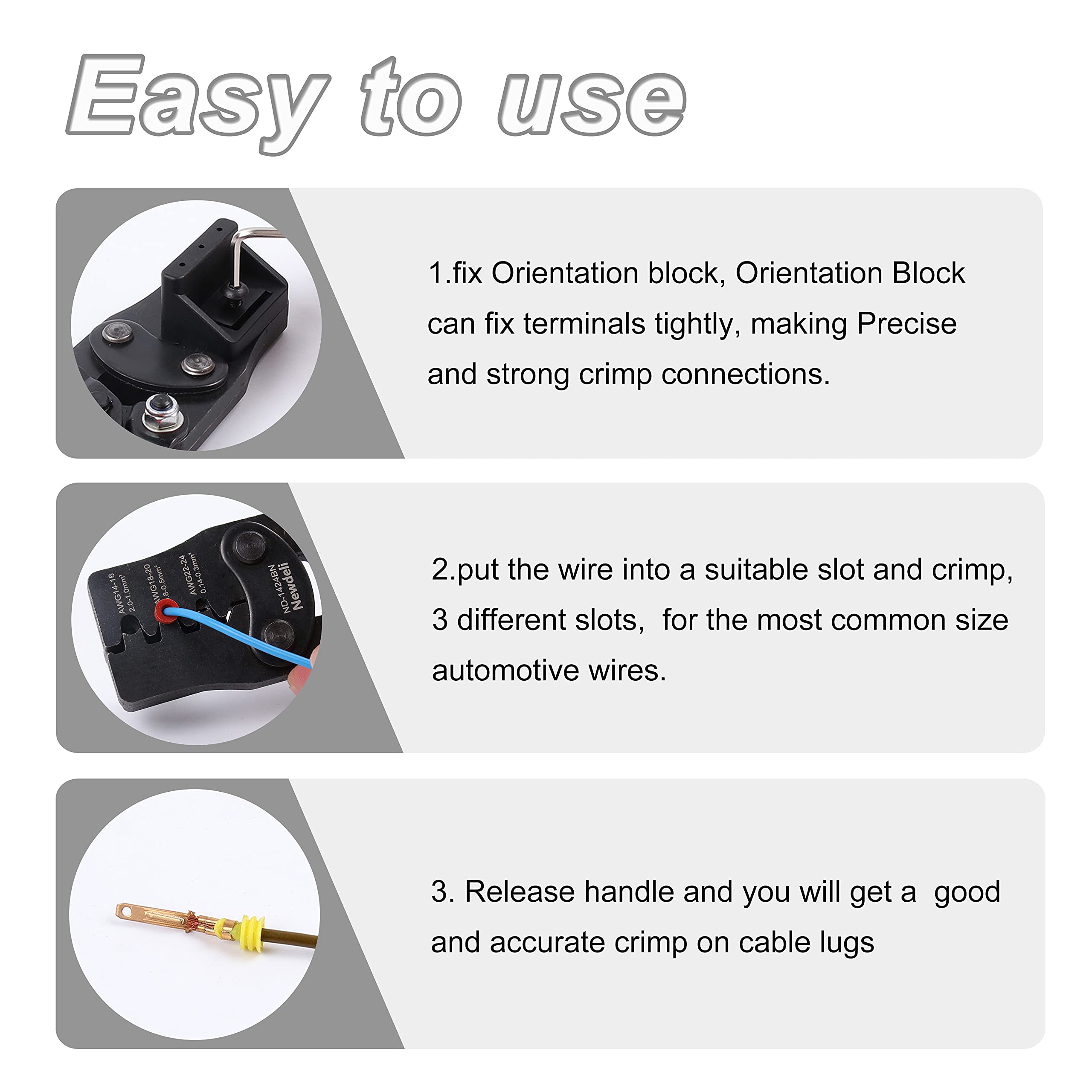 Snapklik.com : Weather Pack Crimp Tool, Crimper For AWG 24-14 Crimping ...