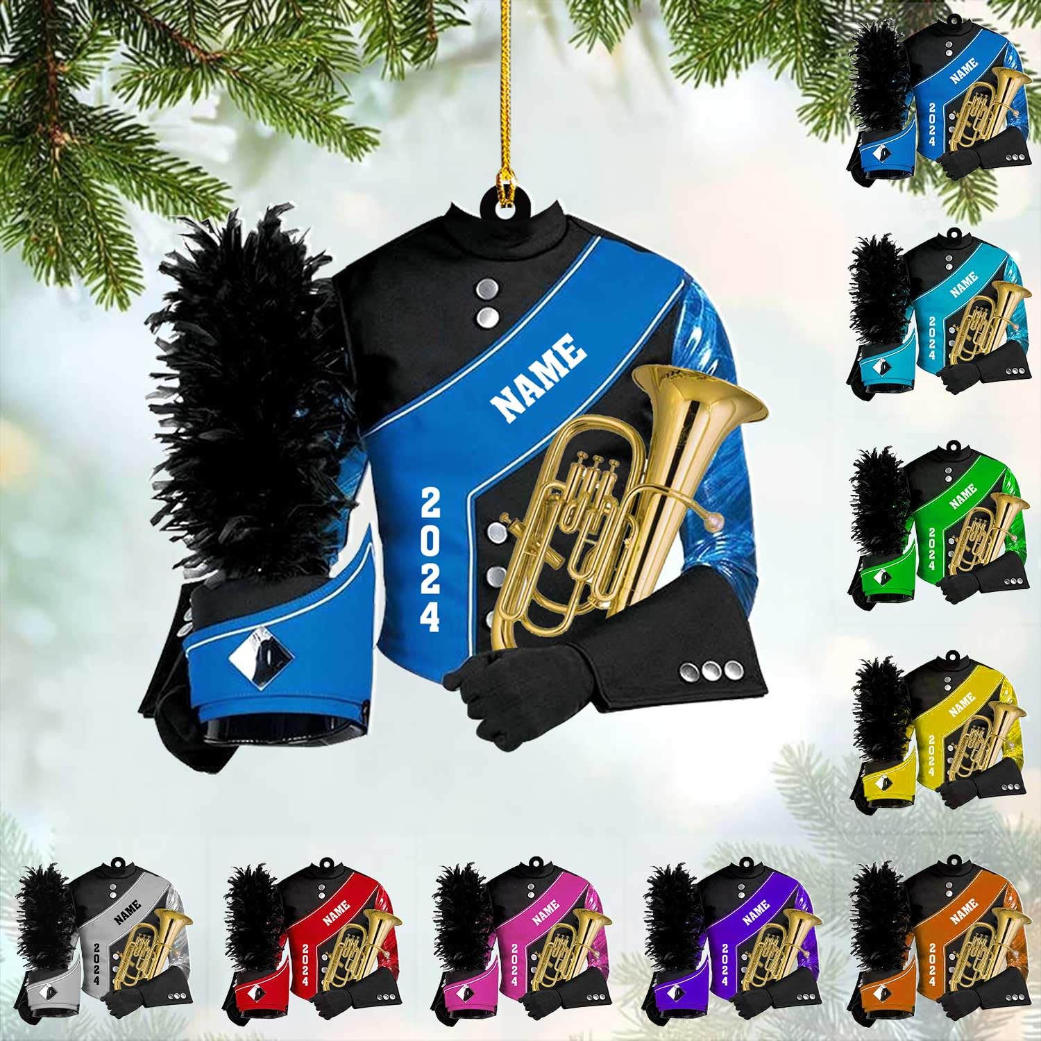 Amazon.com: AOVL Custom Marching Band Ornament Music Ornament Marching ...