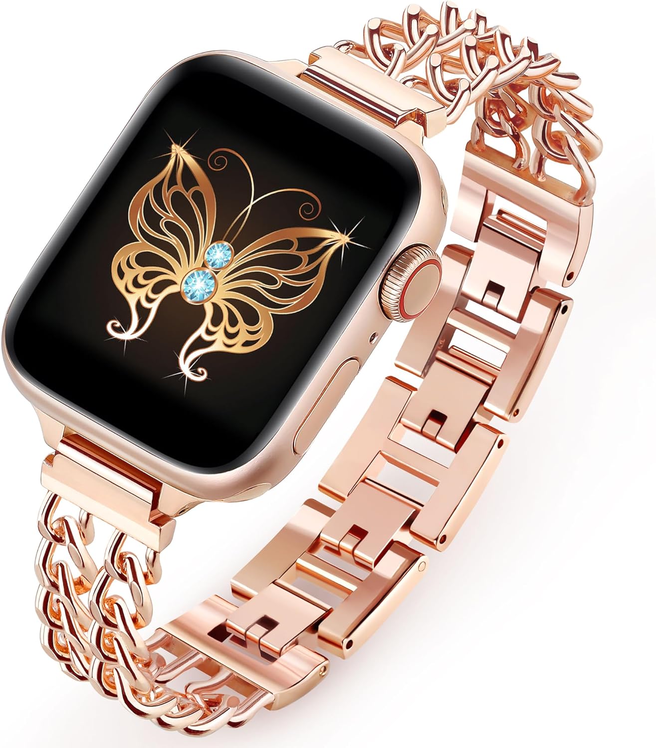 Amazon.com: Wipalor Metal Cowboy Chains Bands Fit Apple Watch Bands for ...