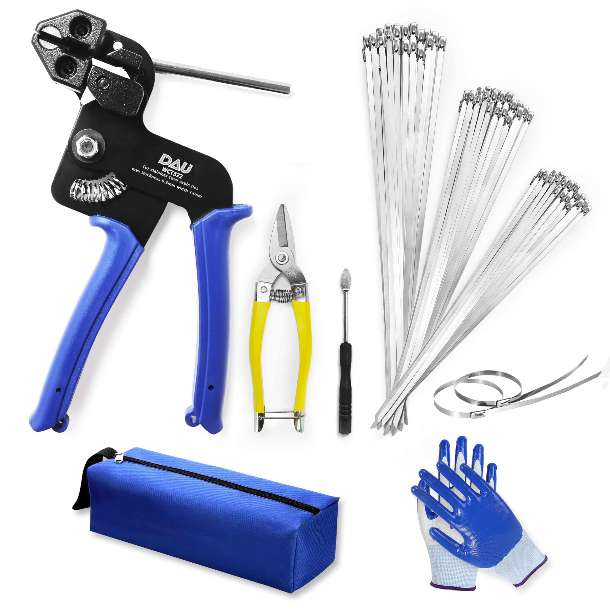 Amazon.com: Stainless Steel Cable Tie Gun Kit with 150PCS Ties ...