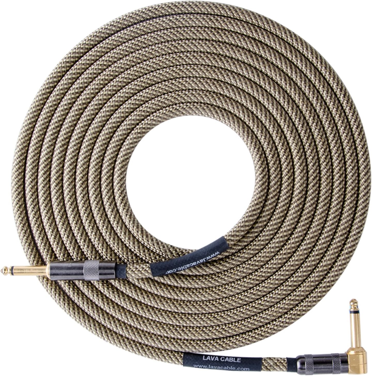 Amazon.com: Lava Cable Vintage Tweed 10 ft Straight to Right Angle ...