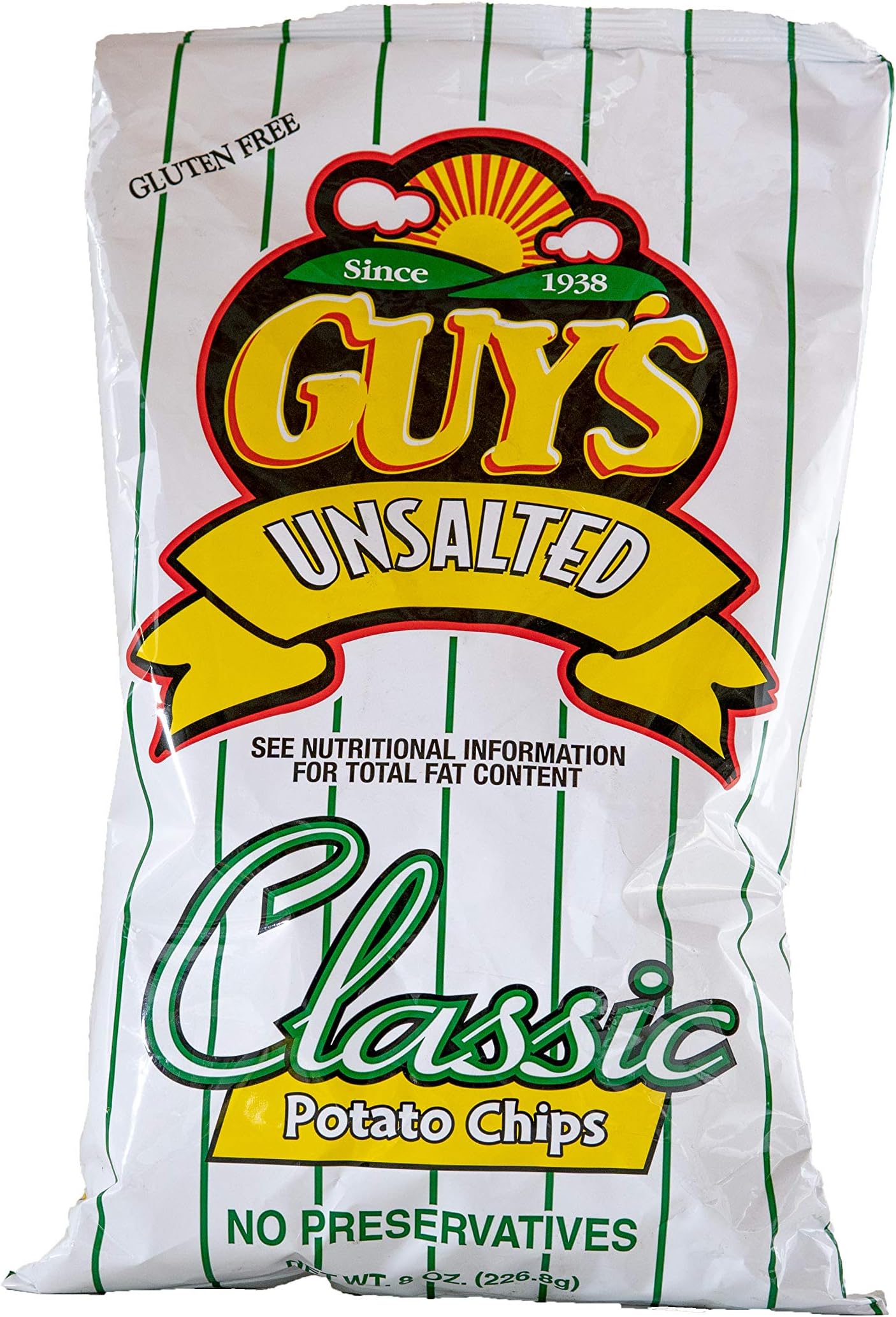 Amazon.com: Guys Unsalted Potato Chips — Healthy No Salt Snacks w/Only ...