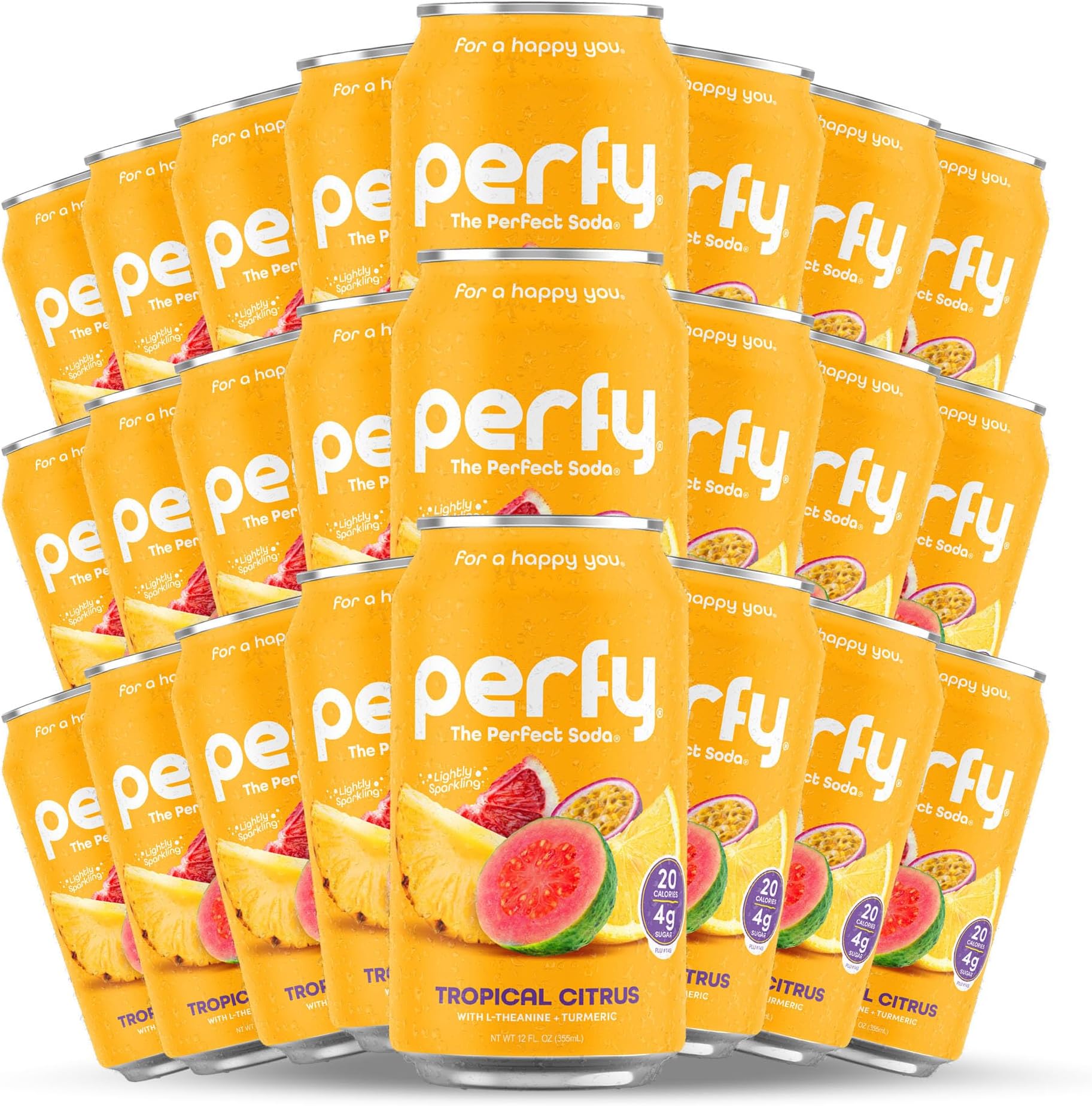 Amazon.com : PERFY Sparkling Superfood Soda w/ Brain Health Benefits ...