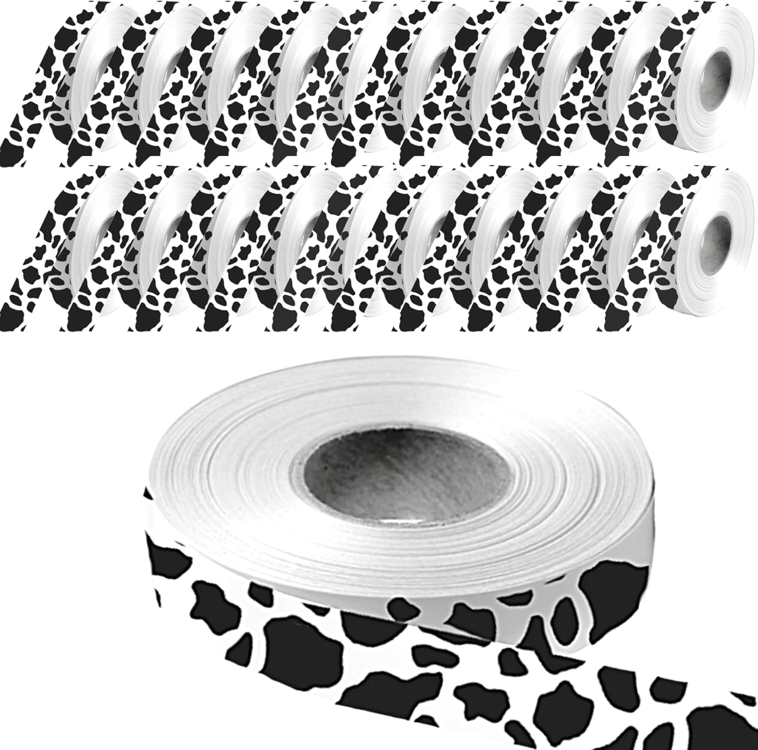 Amazon.com: 10 Yards x 20 Rolls Cow Print Ribbons – 20PCS Cow Print ...
