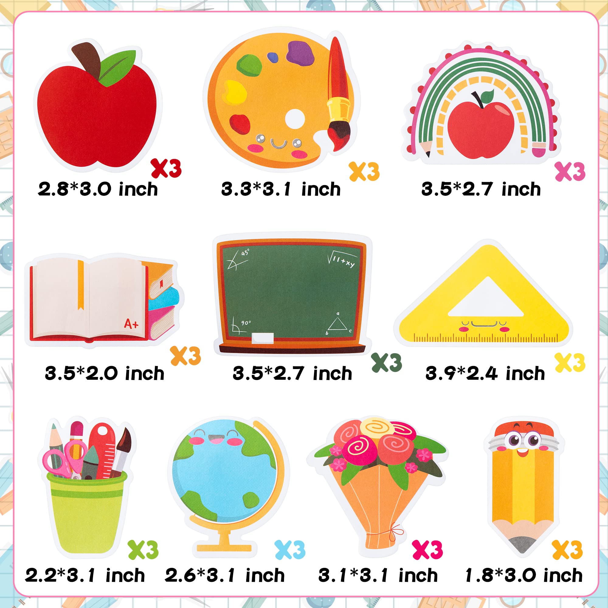 Snapklik.com : 30 Pack Teacher Notepads Set Total 600 Sheets, Book ...
