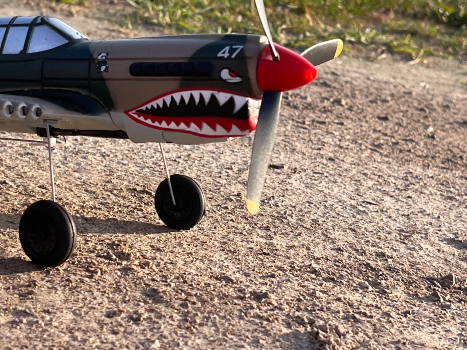 $24/mo - Finance LEAMBE RC Plane 4 Channel Remote Control Airplane - Ready to Fly P-40 Warhawk ...