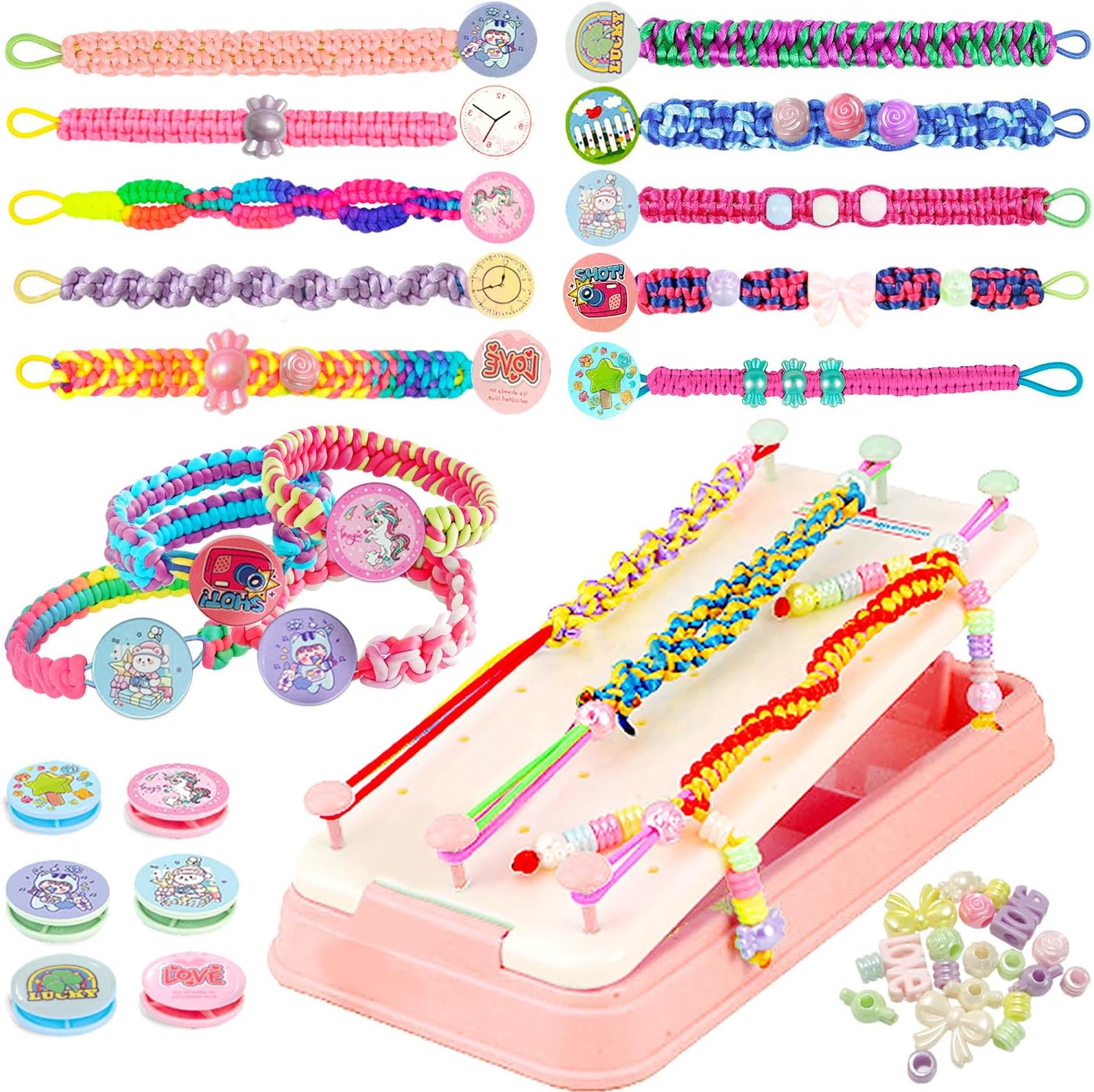 Jasonwell Friendship Bracelet Making Kit - String Bracelets Maker Craft ...