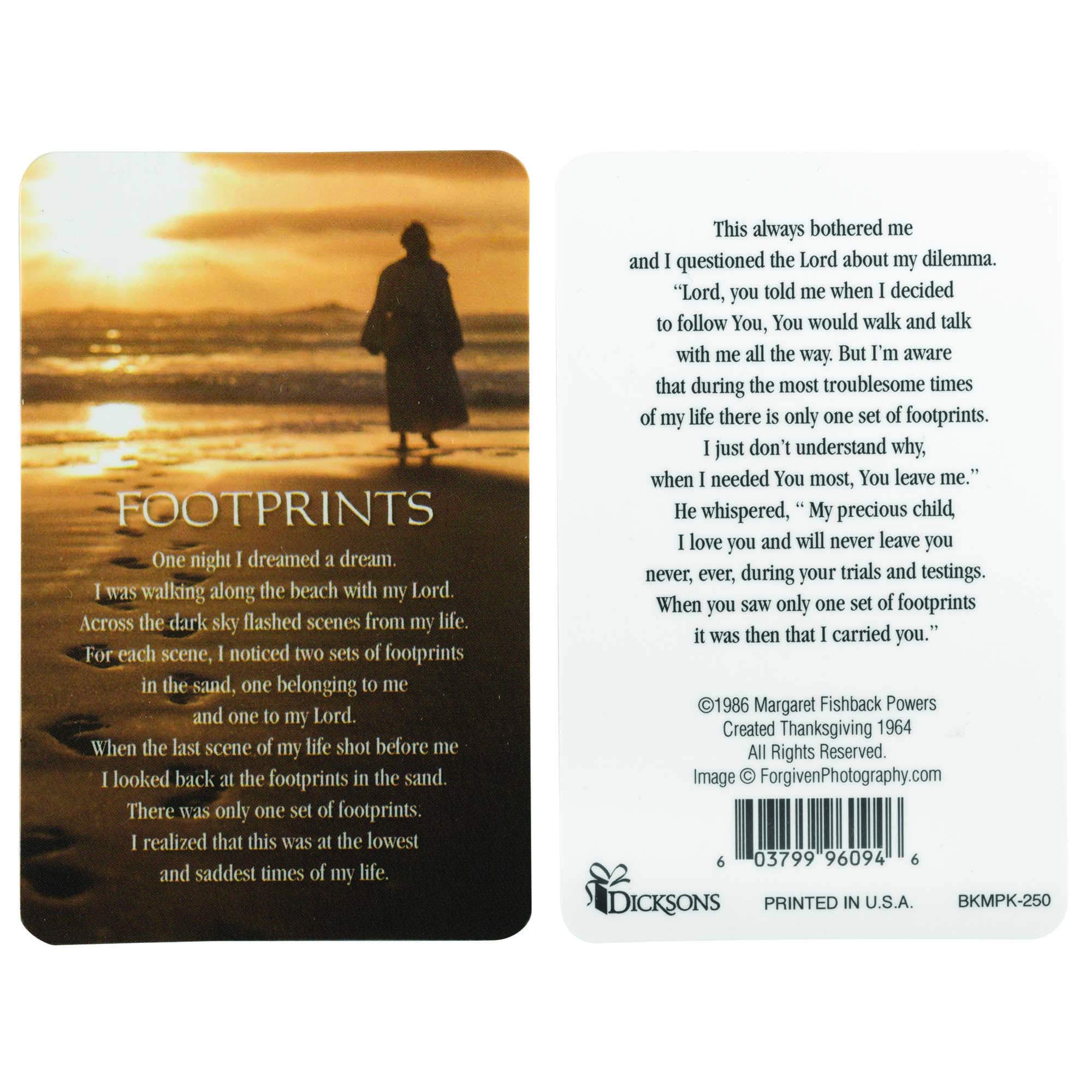 Footprints In The Sand Prayer
