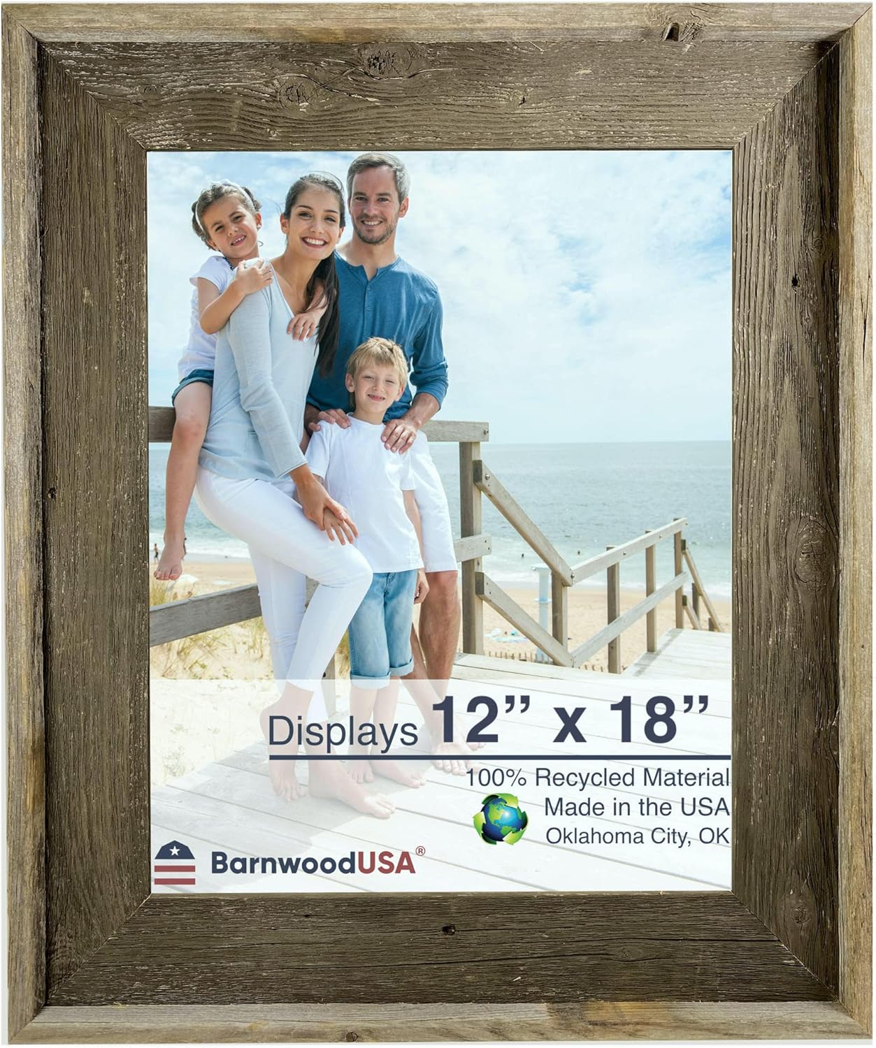 Amazon.com - BARNWOODUSA Farmhouse Style Rustic 12 x 18 Picture Frame ...