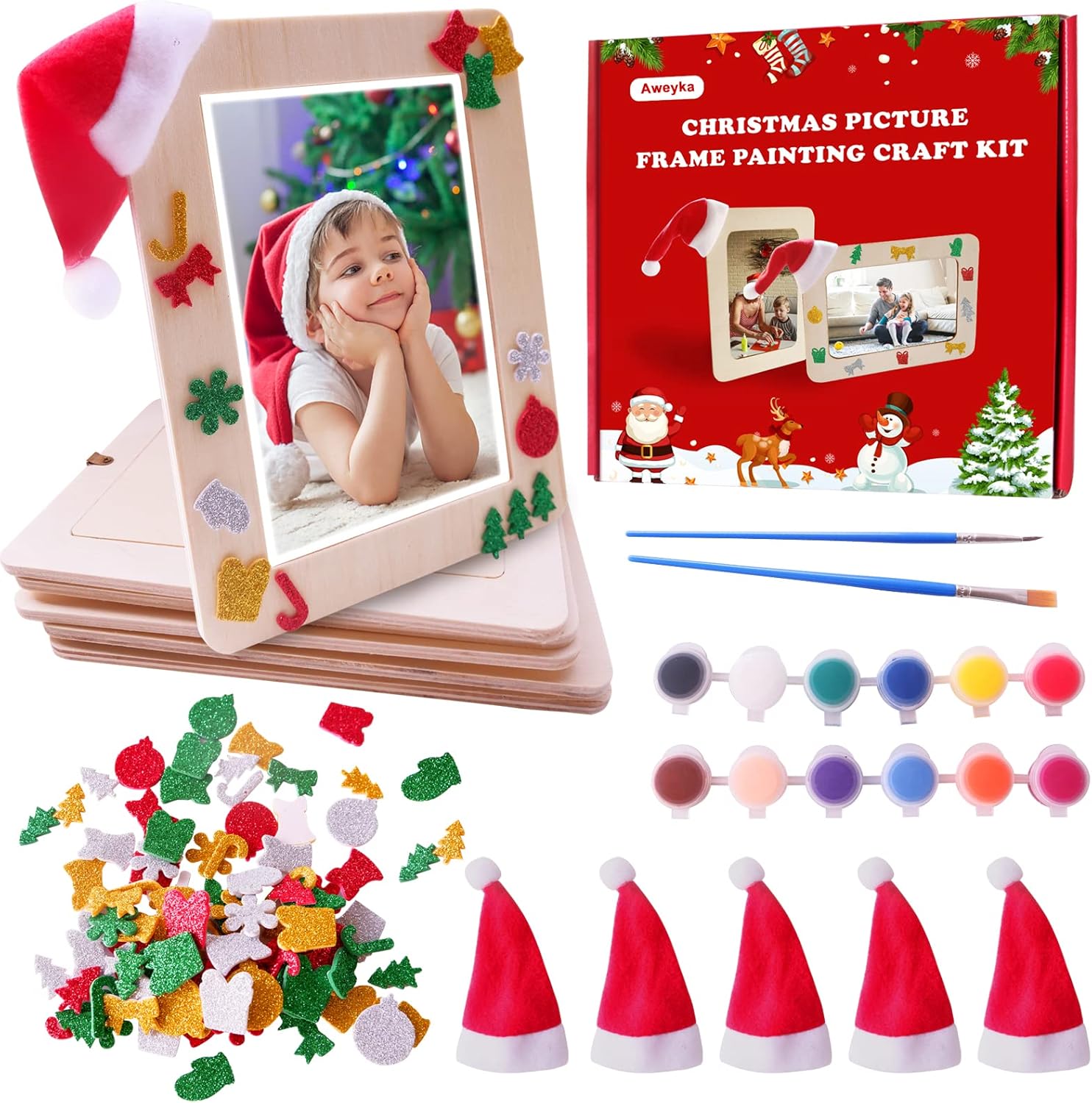 Amazon.com: Picture Frame Painting Craft Kit Set, include 6 Packs 6 x 8 ...