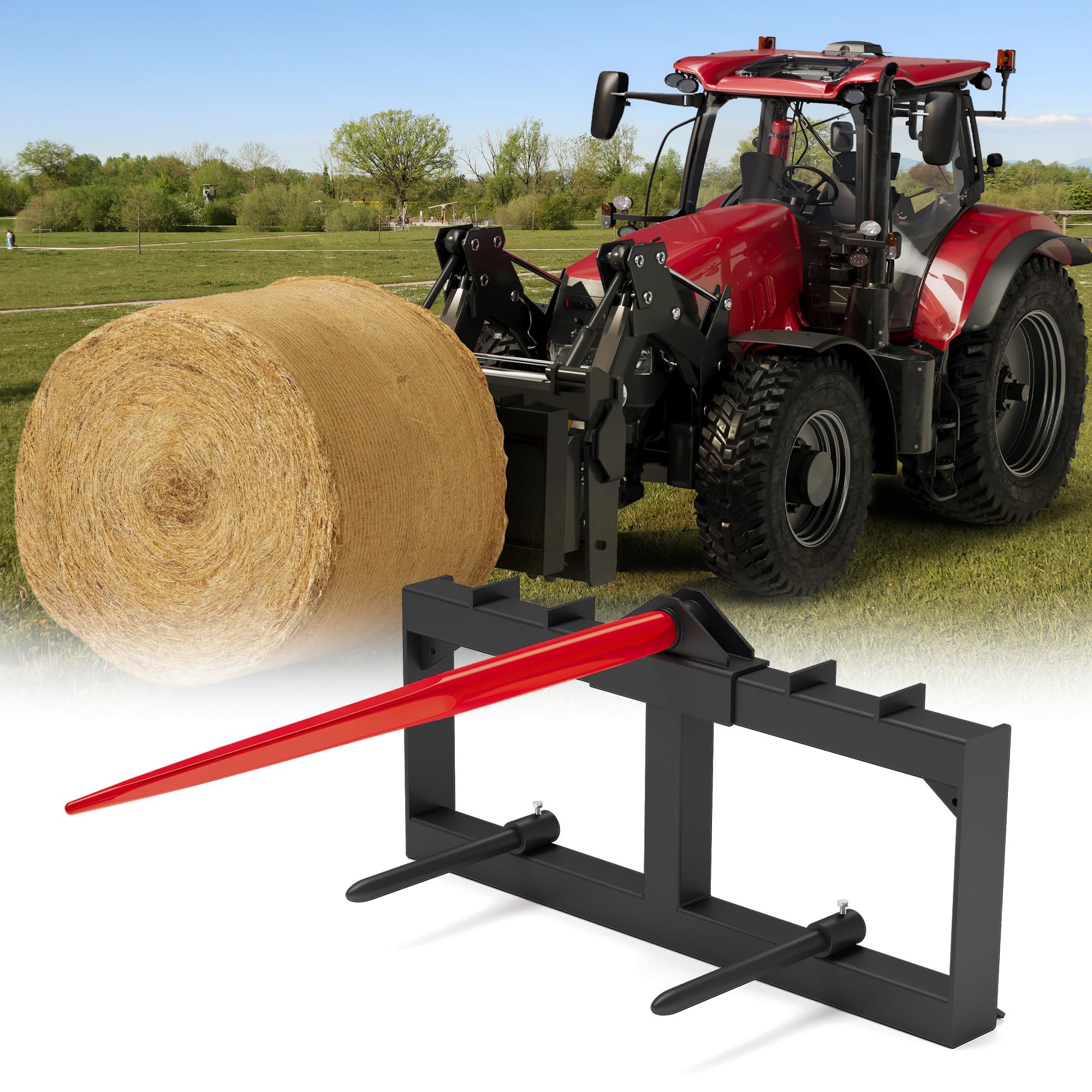 Snapklik.com : GARVEE Attachments Skid Steer Hay Frame Attachment, 1pc ...