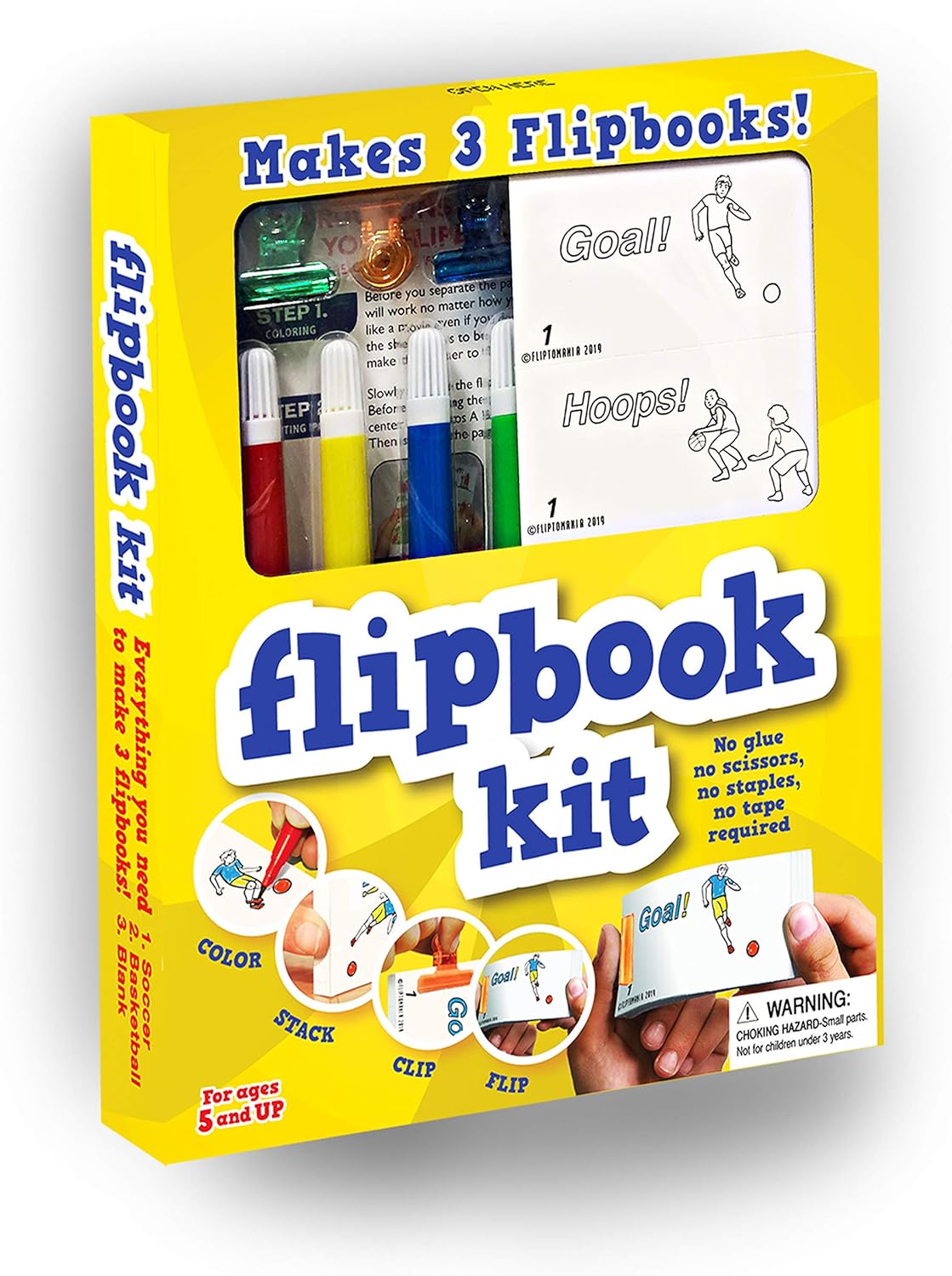 Amazon.com: Fliptomania Make Your Own Flipbook: Basketball and Soccer ...