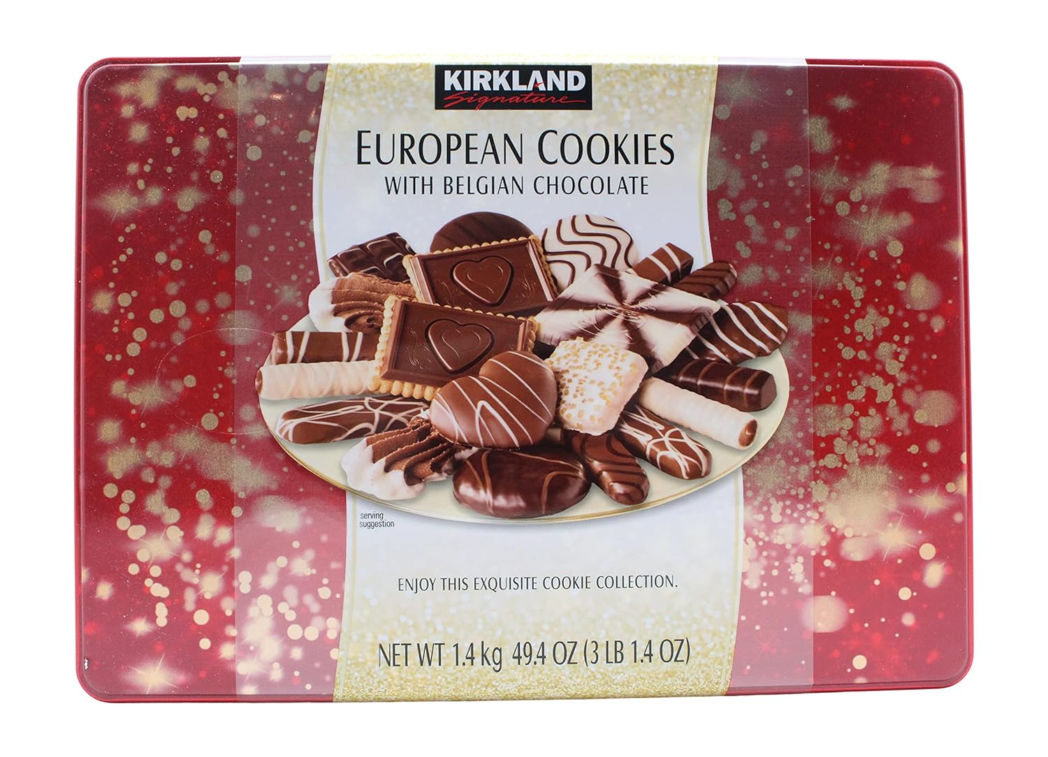 Amazon.com: European Cookies Kirkland Signature with Belgian, Chocolate ...