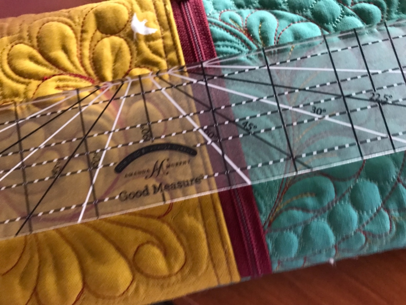 Amazon.com: Good Measure 1/4" Thick Machine Quilting ruler : Arts ...