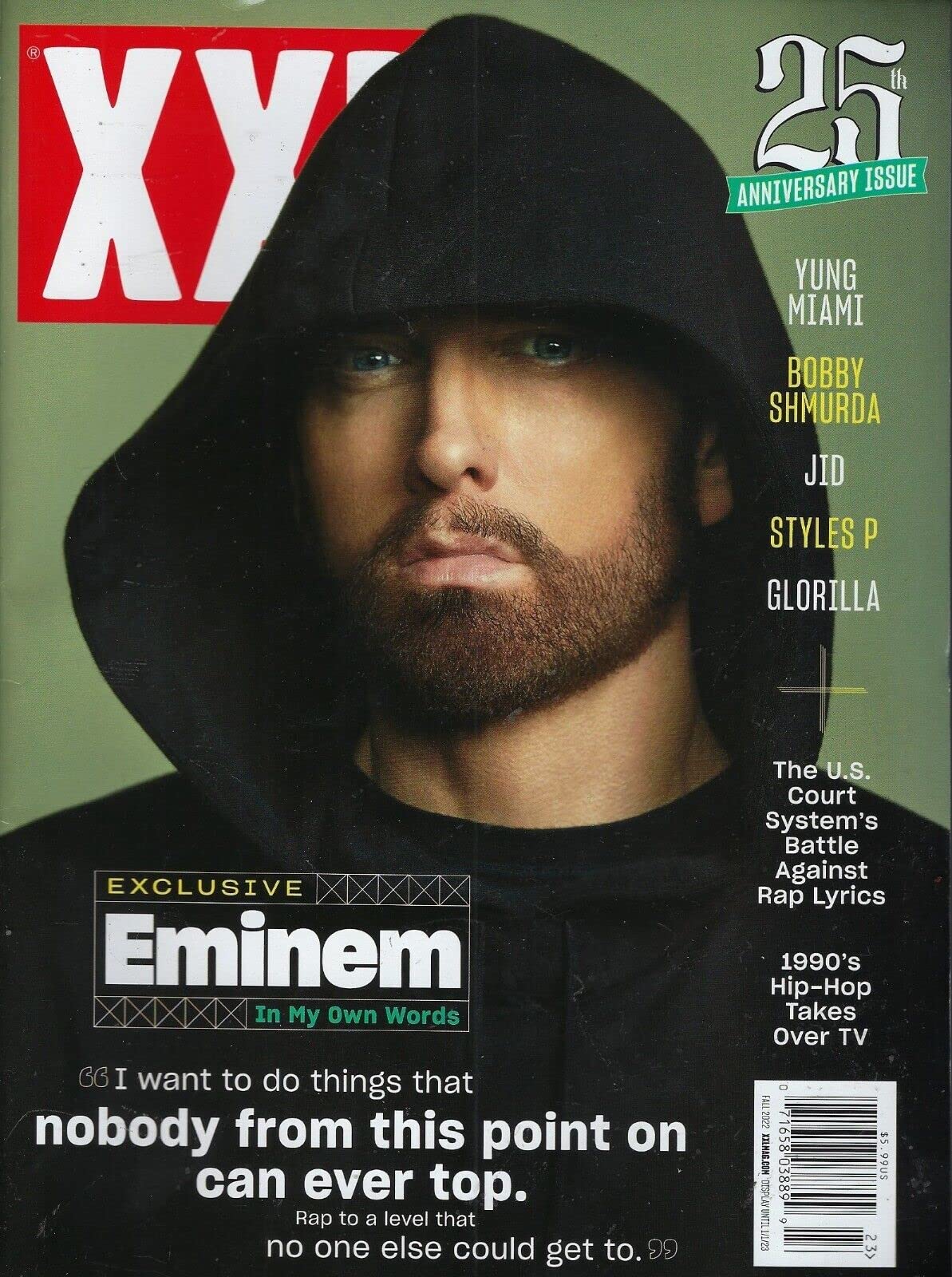 XXL Magazine 25th Anniversary Issue Fall 2022 Eminem: Townsquare Media ...