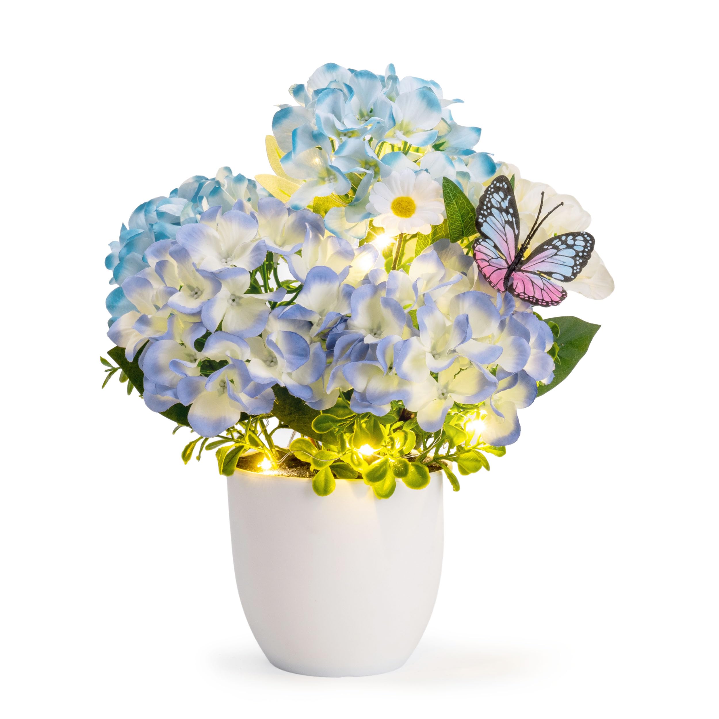 Amazon.com: Valery Madelyn Hydrangea Flower Centerpieces for Tables ...