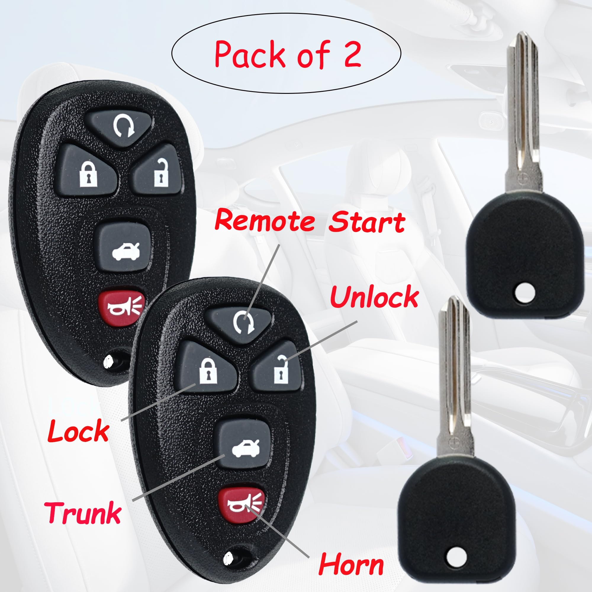 2009 Chevy Malibu Key Fob Amazon.com: SUPALAND Key Fob Keyless Entry