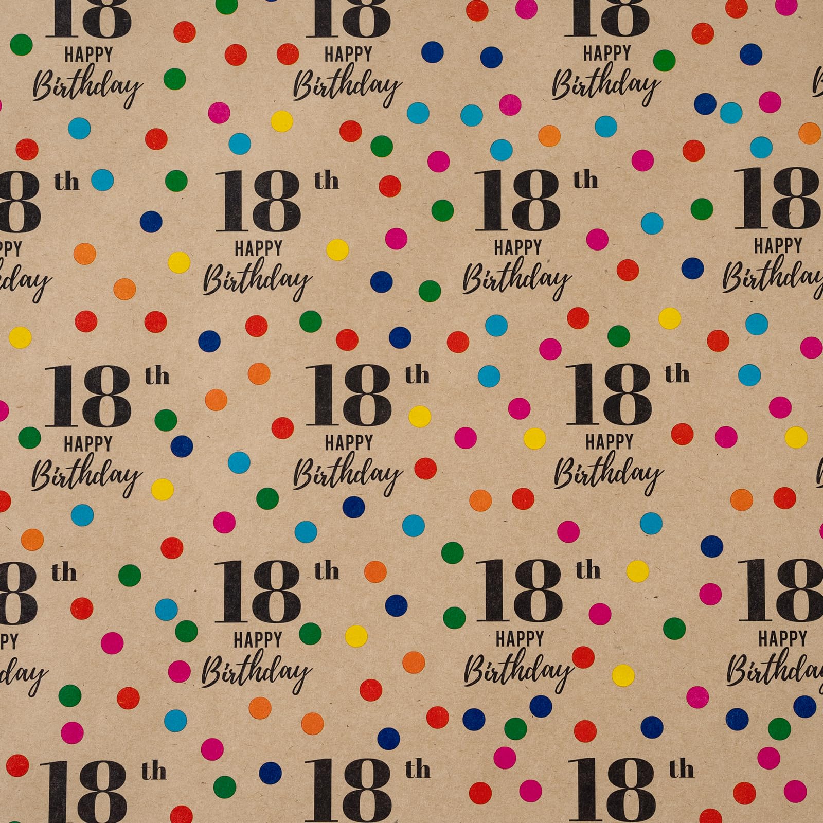Snapklik.com : RUSPEPA 18th Birthday Wrapping Paper For Girls And Boys ...