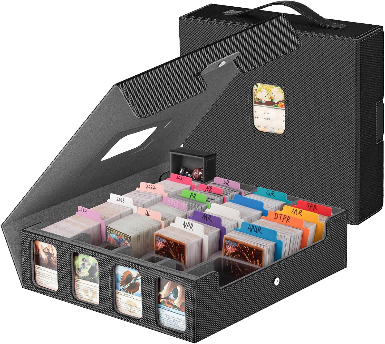 Amazon.com: 3200+ Trading Card Storage Box with Commander Display, 4 ...