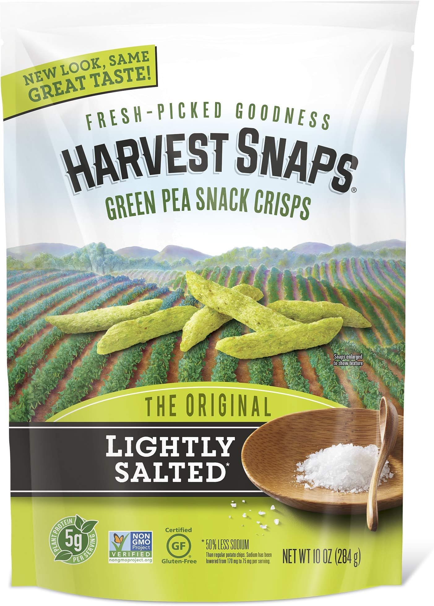Amazon.com: Harvest Snaps Veggie Chips (Lightly Salted Green Pea Snack ...