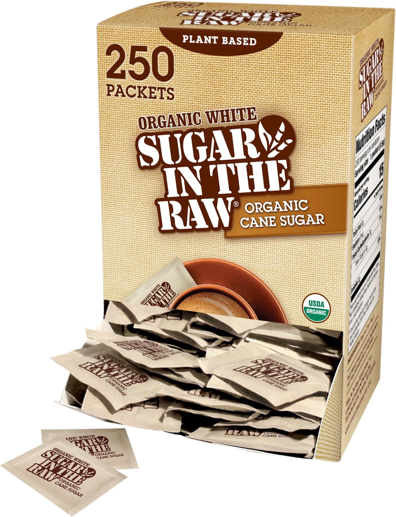 Amazon.com: SUGART - THE RAW SUGAR - 500 Individual Serving Stick ...