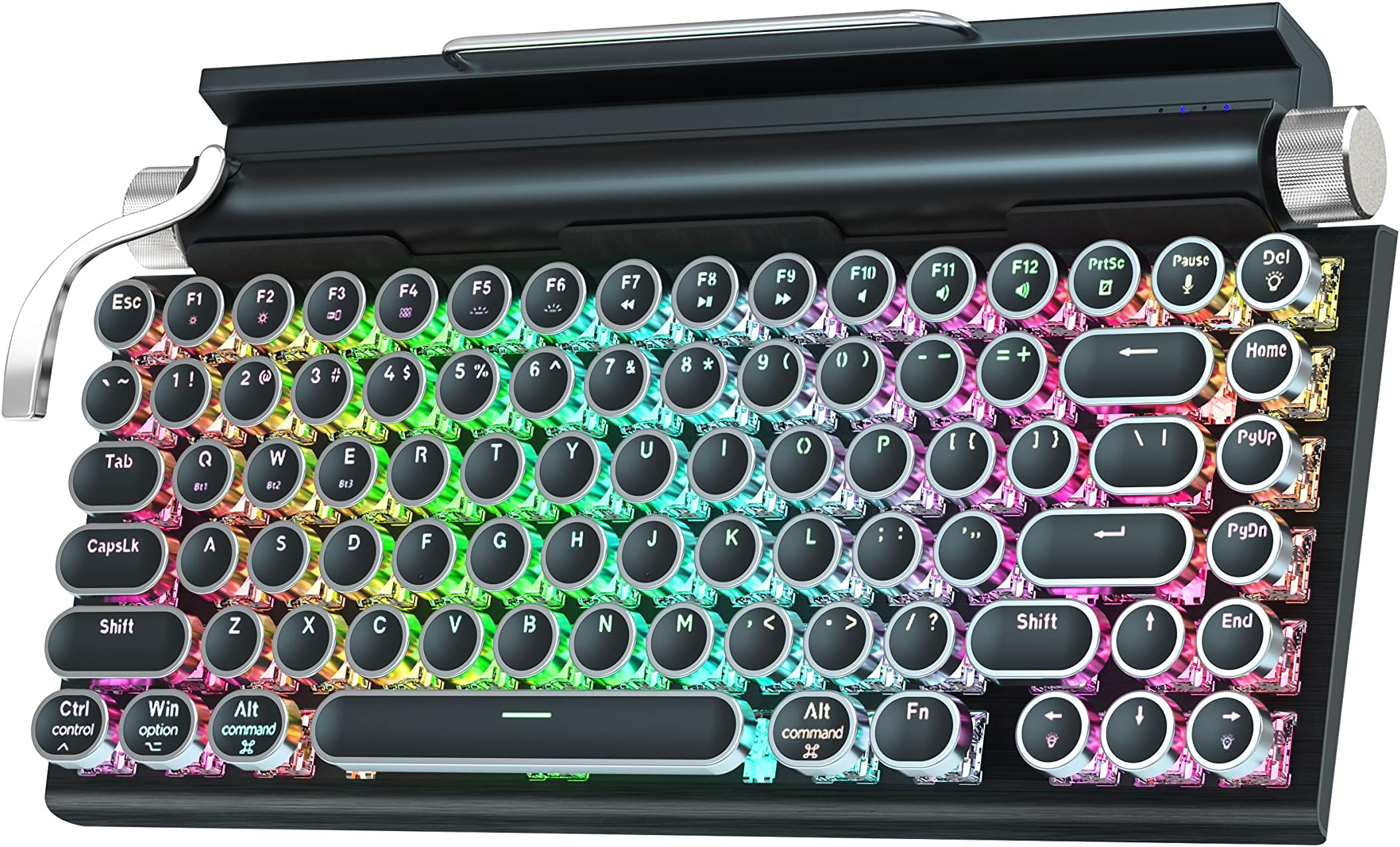 Amazon.com: Taiahiro Retro Typewriter Keyboard, Mechanical Keyboard ...