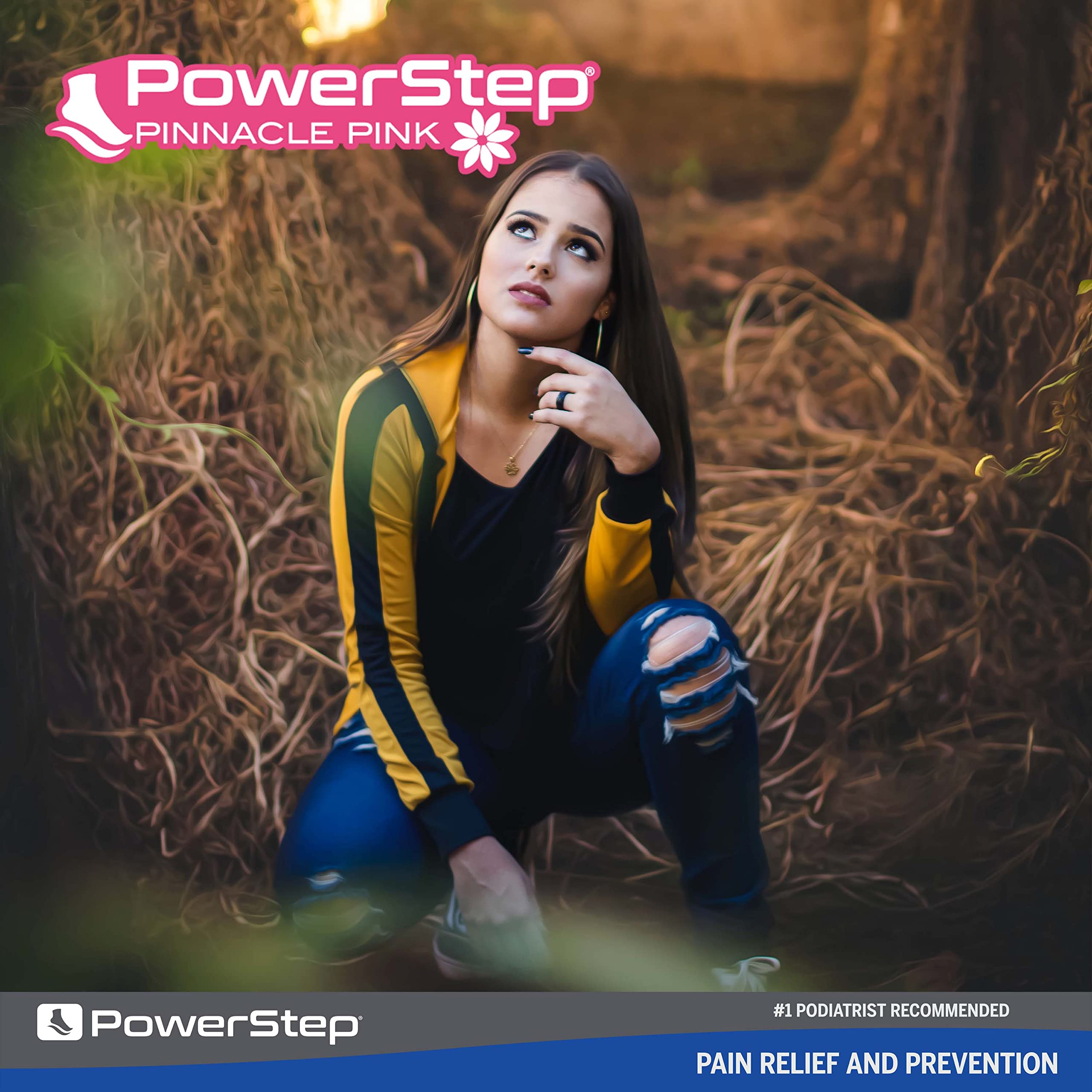 Snapklik.com : Powerstep Pinnacle Pink Orthotics For Women - Arch ...