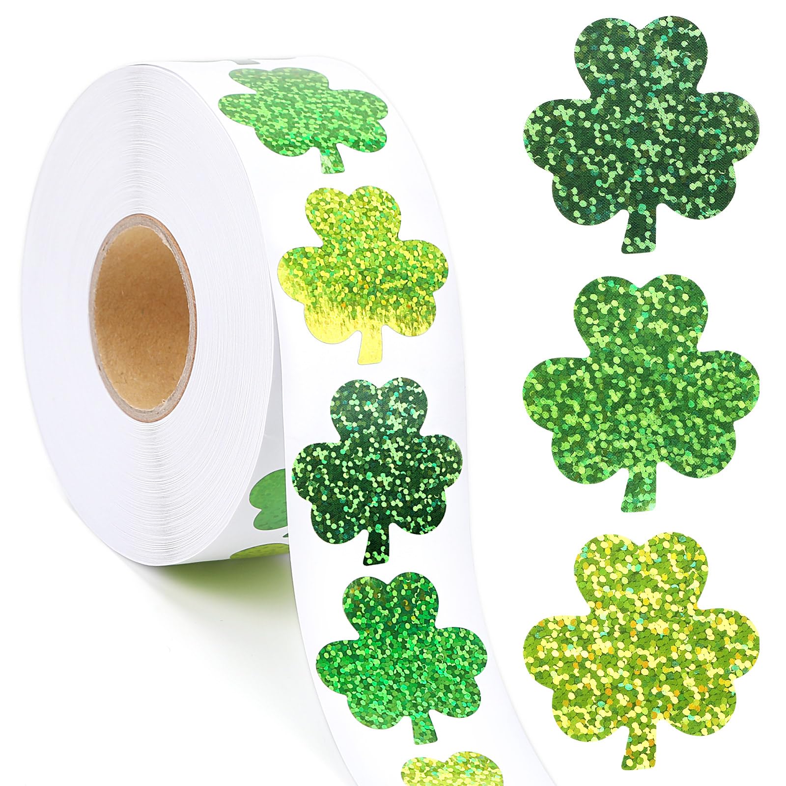 Amazon.com: DECYOOL 800 Pcs St Patricks Day Stickers, Glitter Shamrock ...