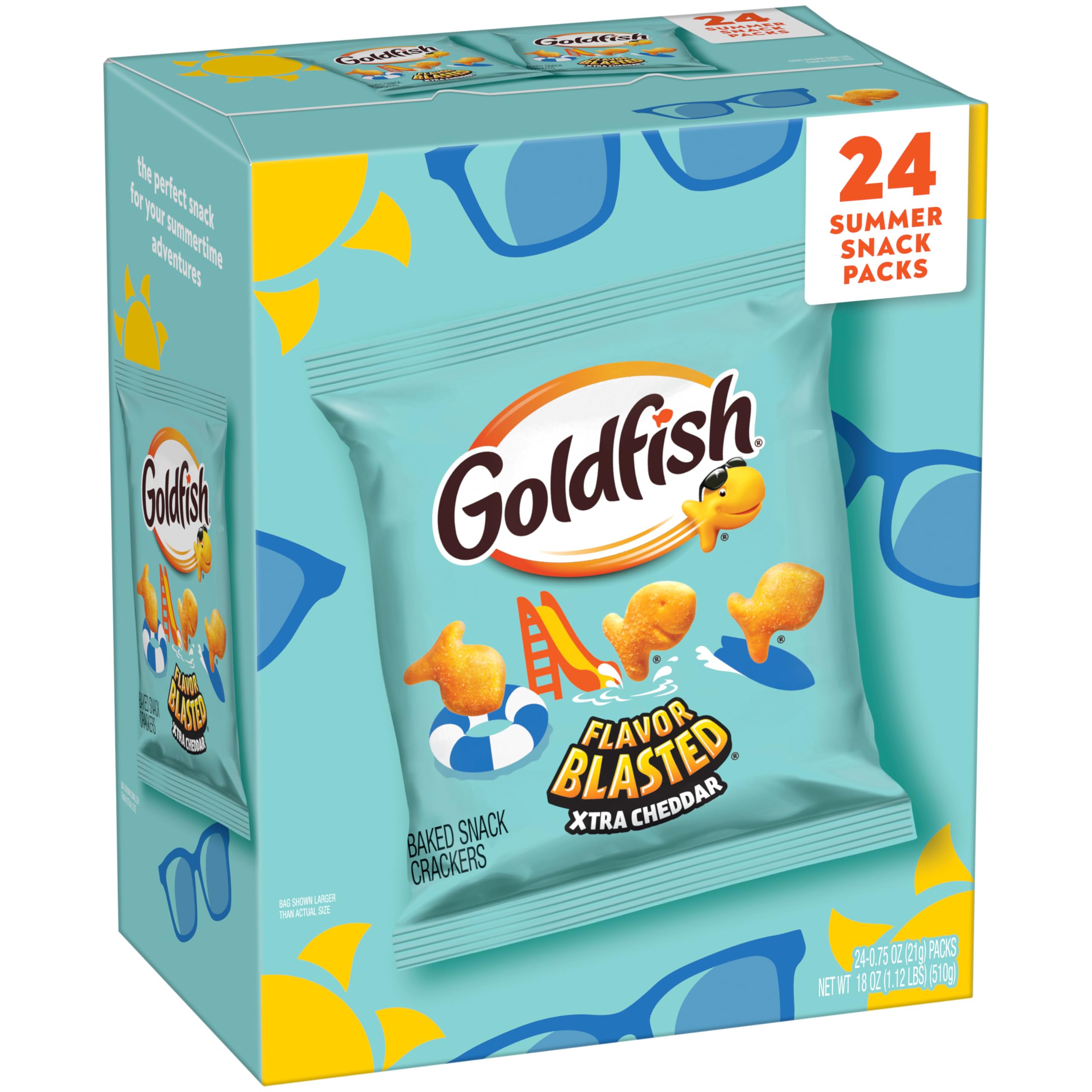 Snapklik.com : Goldfish Flavor Blasted Xtra Cheddar Cheese Crackers
