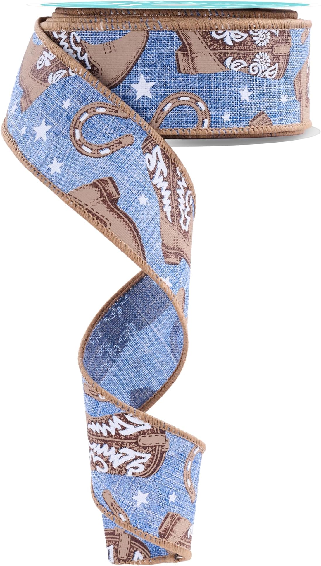 Amazon.com: 5Rolls Wild Horse Wired Ribbon Cowboy Theme Diaper Cake ...