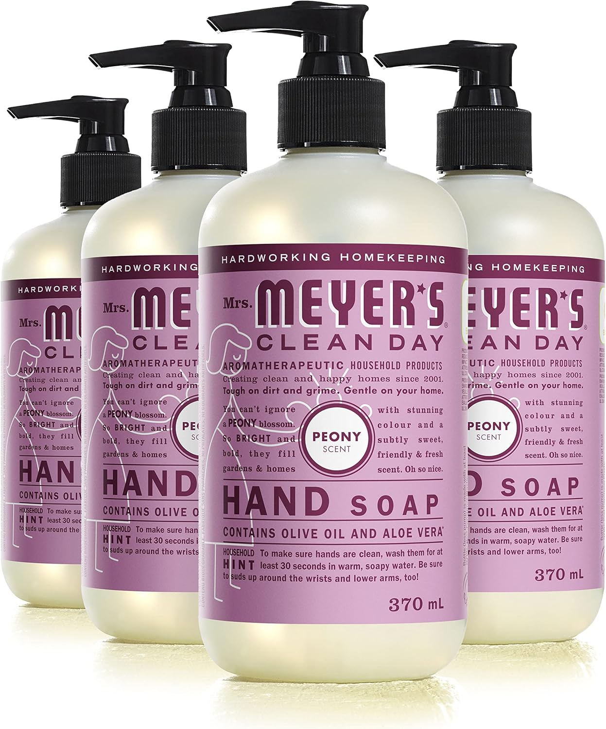 Mrs. Meyer's Clean Day Liquid Hand Soap, Cruelty Free & Biodegradable ...